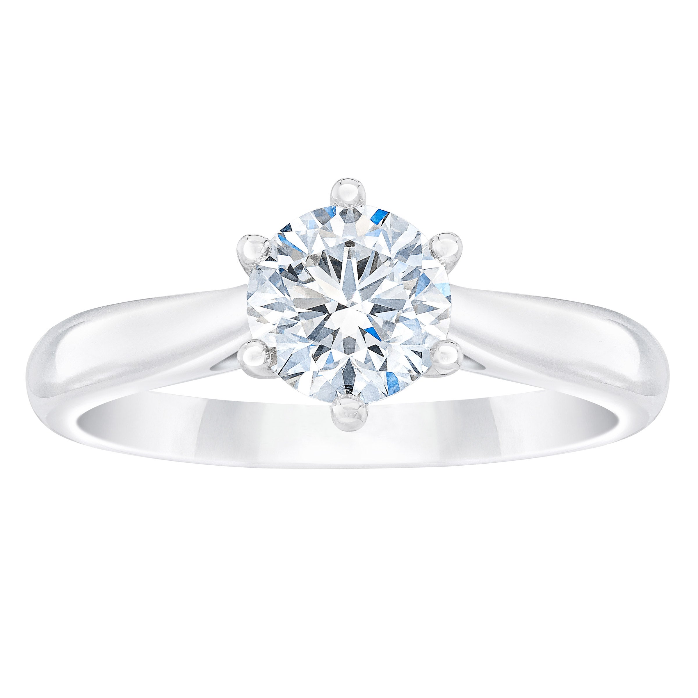 1.20CT ROUND BRILLIANT PLATINUM SOLITAIRE RING VS1 "I" COLOR - $5999.99 ...