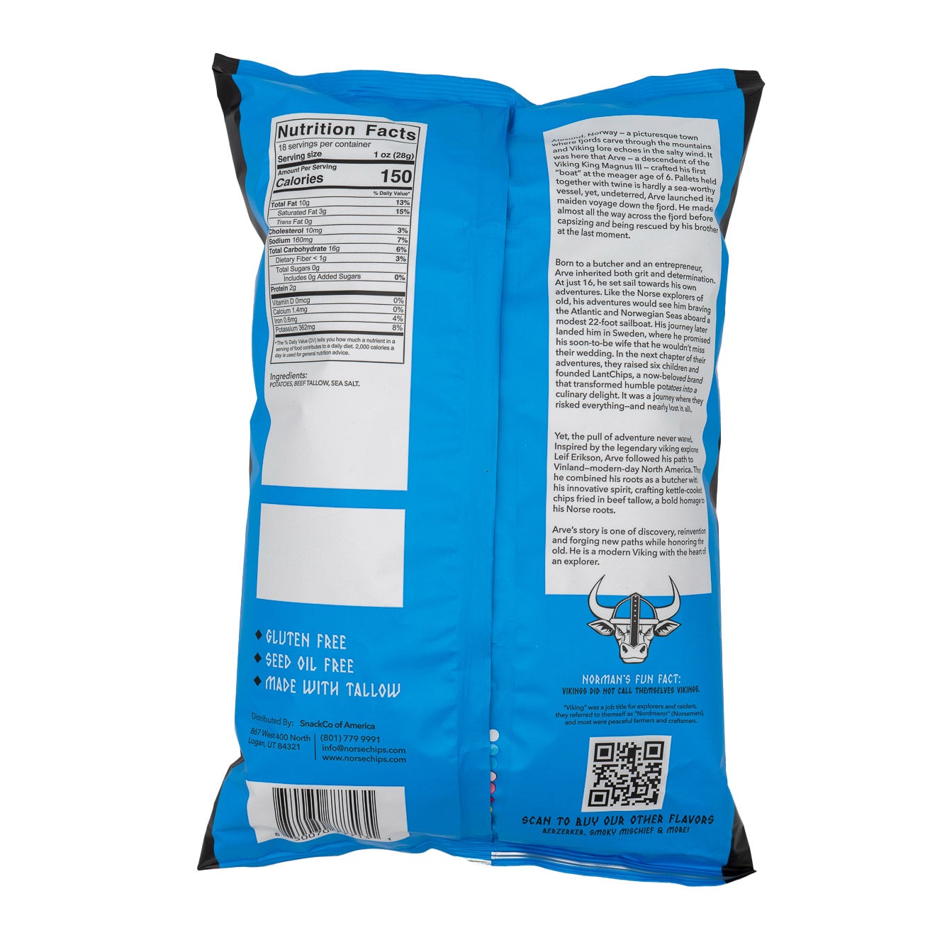 Norse Roots Beef Tallow Chips Sea Salt 18 oz (1.1 lb) - $2.97 at Costco