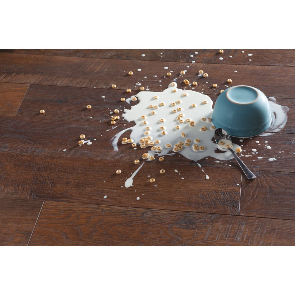 MOHAWK HOME RUSTIC SPICED OAK LAMINATE FLOORING ^ - $14.97 at Costco
