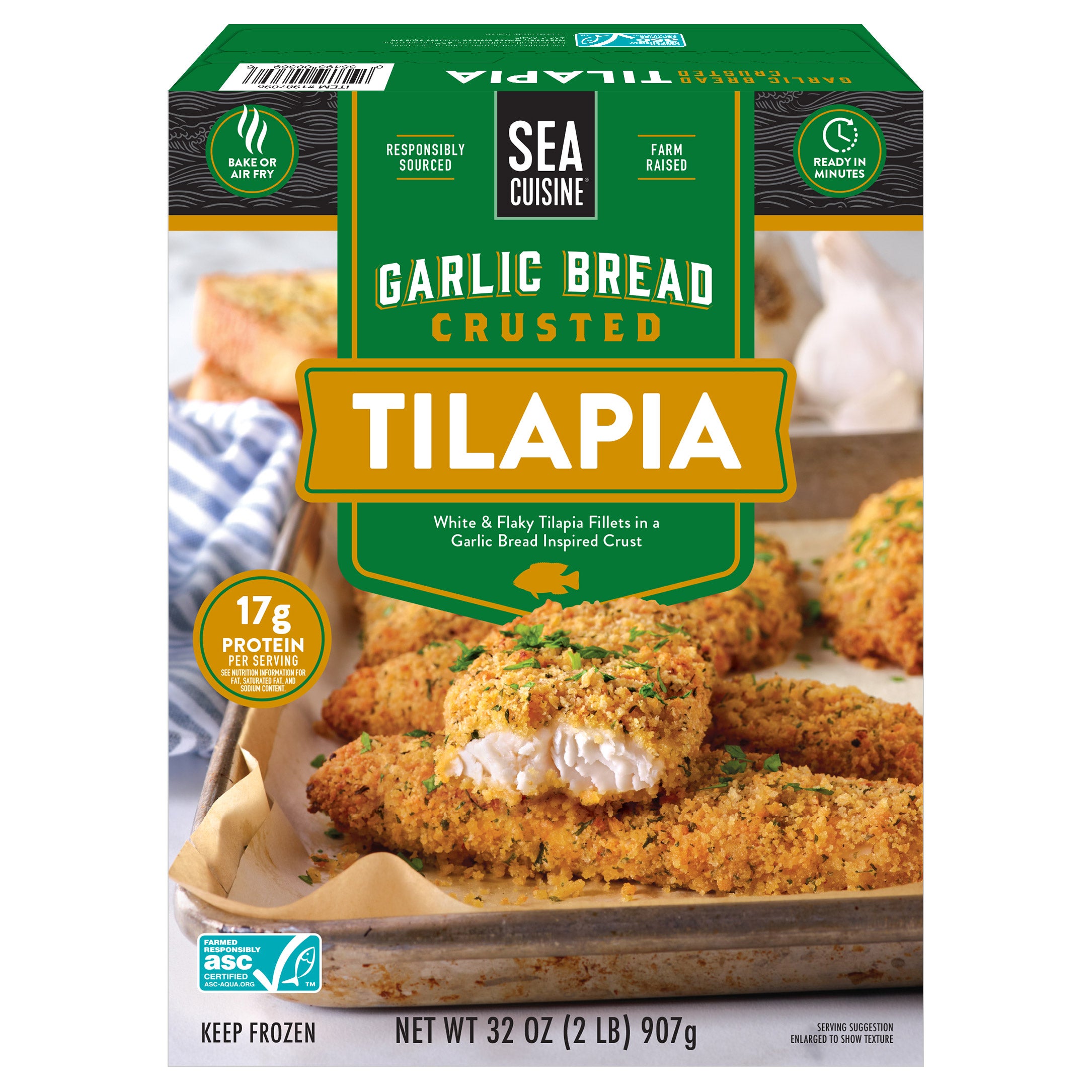 SEA CUISINE GARLIC BREAD TILAPIA 2 LBS - $14.99 at Costco