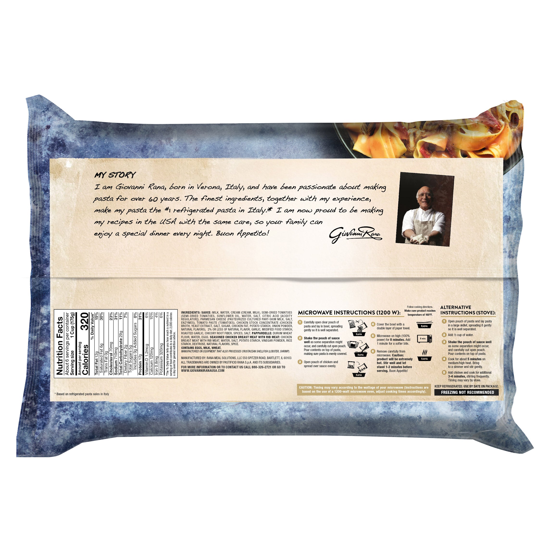 RANA PARPADELLE WHITE CHICKEN W/CREAMY SAUCE 40 OZ - $12.99 at Costco