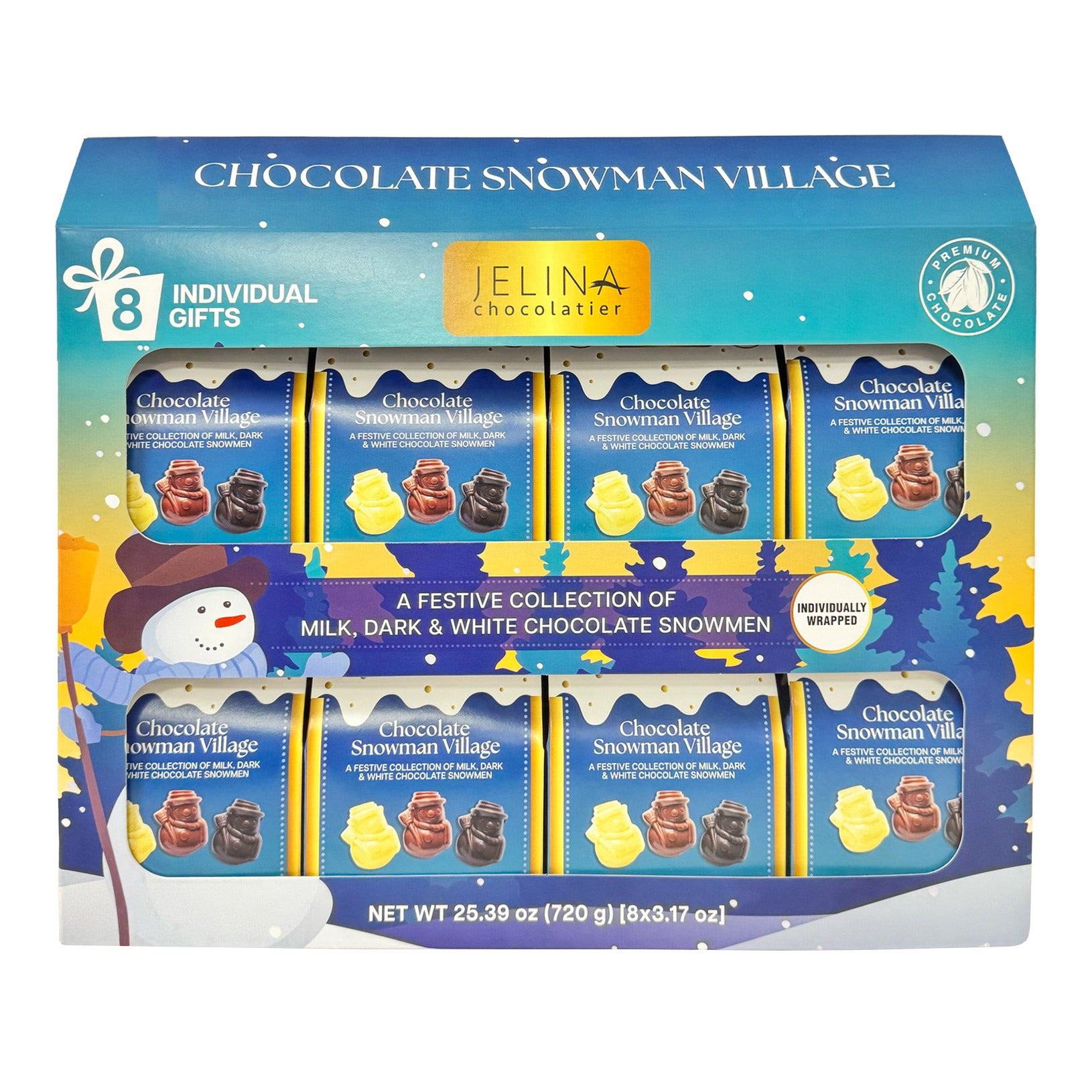 Jelina Chocolatier Snowman Village 8/3.17 oz - $4.97 at Costco
