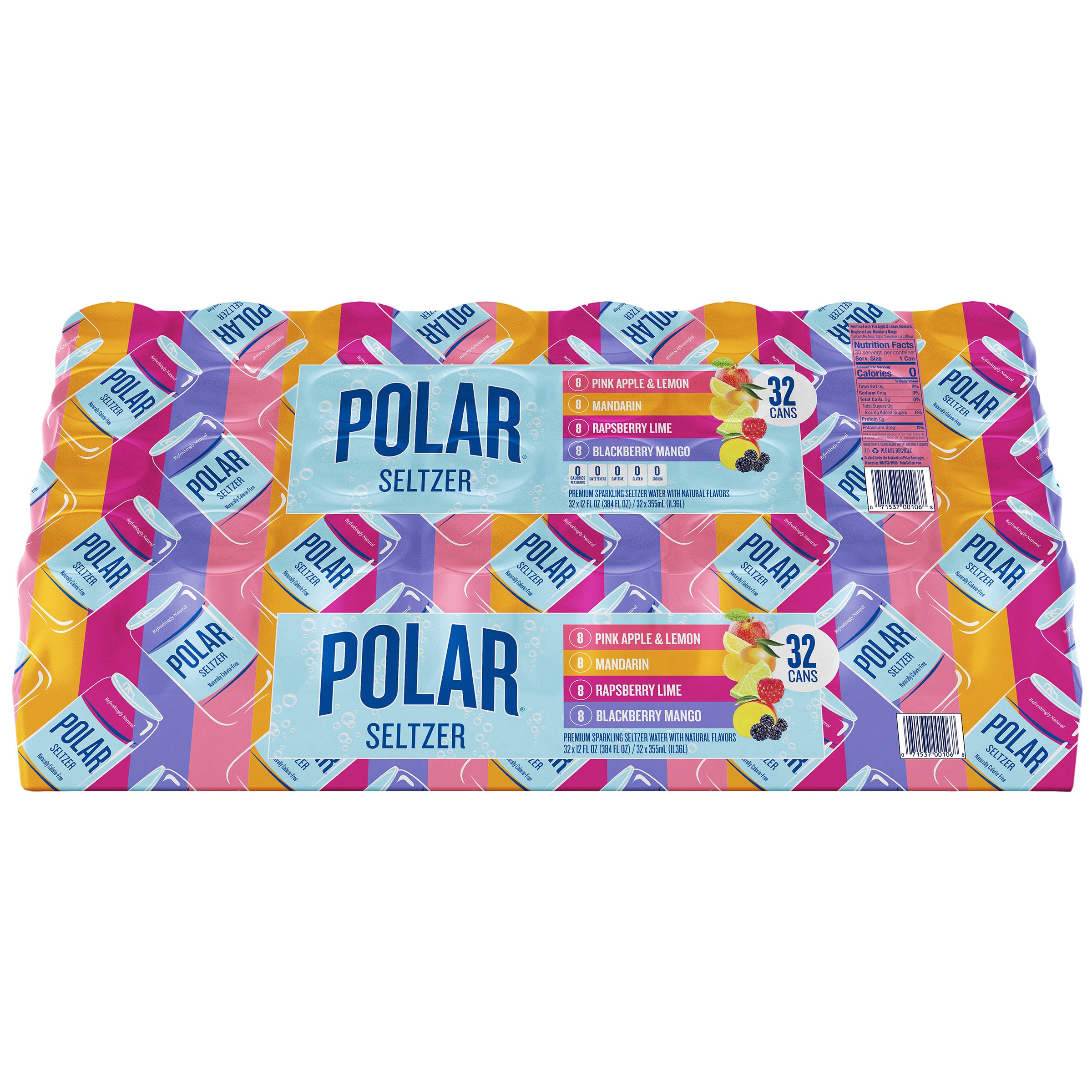 POLAR BEVERAGE VARIETY PACK 32/12 OUNCE CANS - $10.99 at Costco
