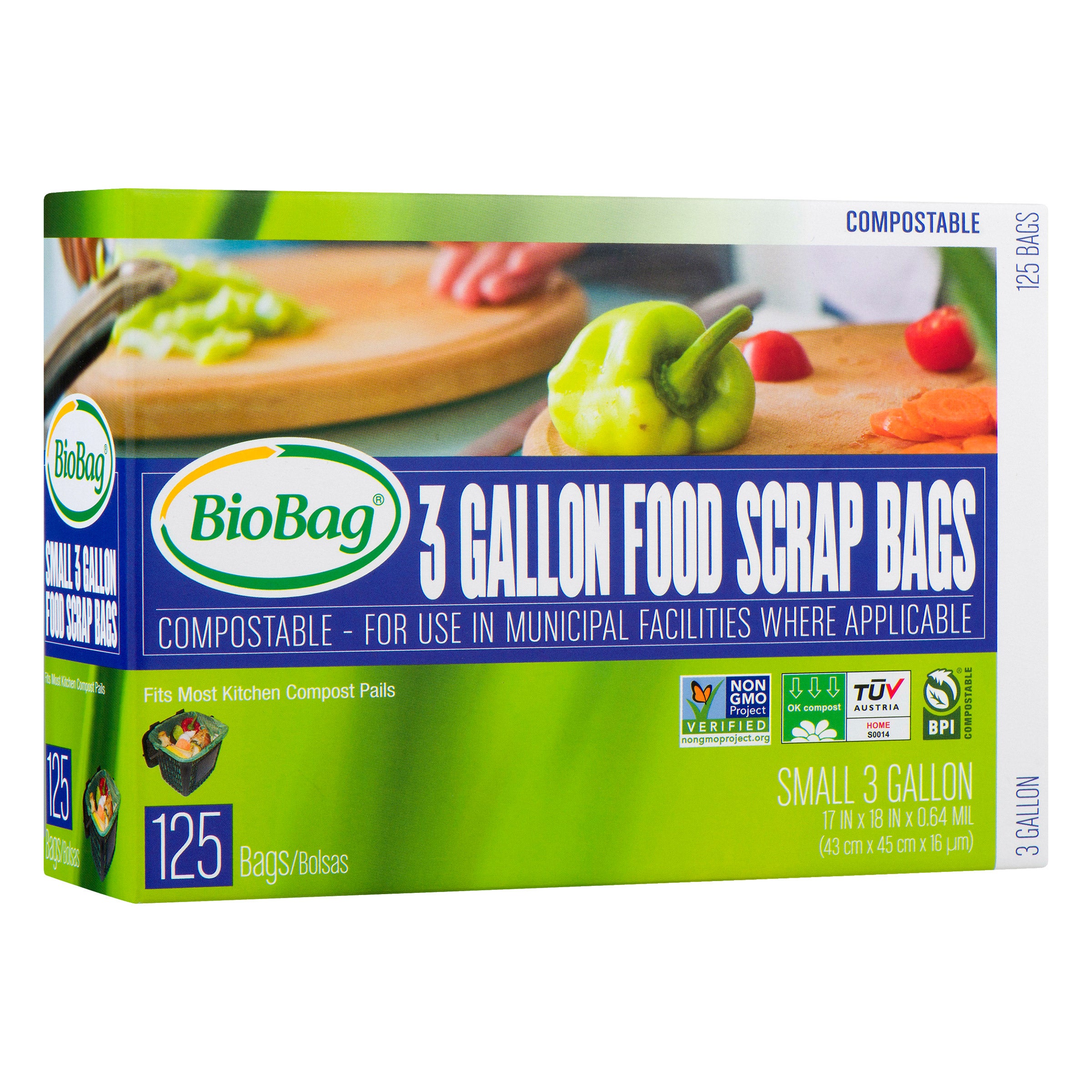 BIO BAG FOOD WASTE BAG 125 CT / 3 GAL - $10.99 at Costco