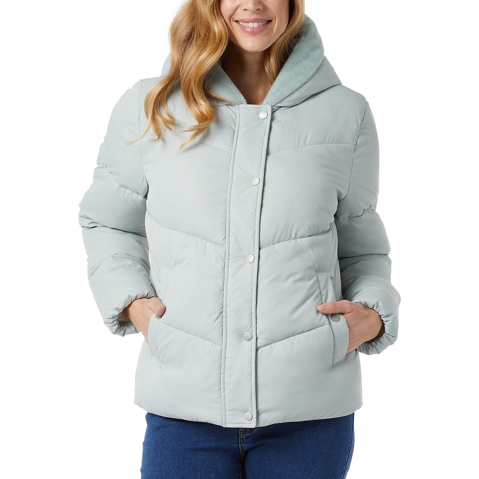 32 Degrees Women's Chevron Quilted Jacket - $2.50 at Costco