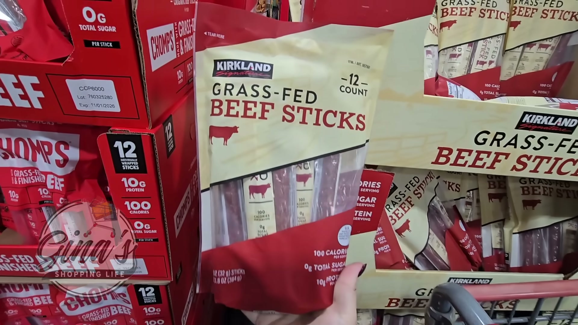 Kirkland Signature Grass Fed Beef Sticks, 12 Count - $12.99 at Costco