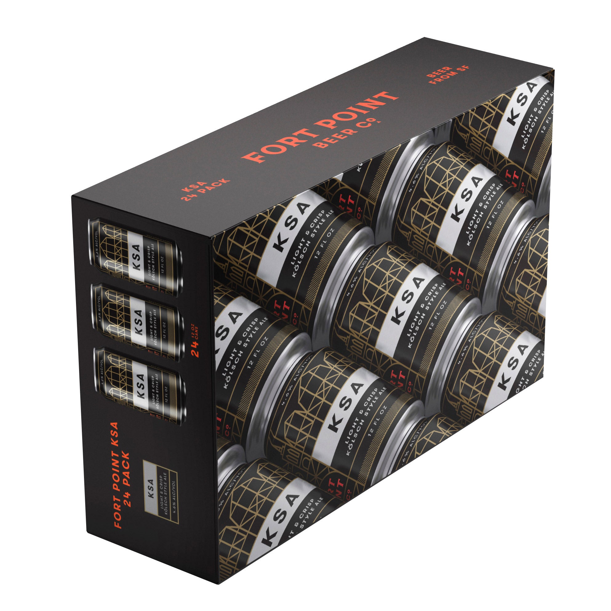 Fort Point Beer Co. KSA Kölsch Style Ale, 24 x 12 oz Cans - $28.19 at ...
