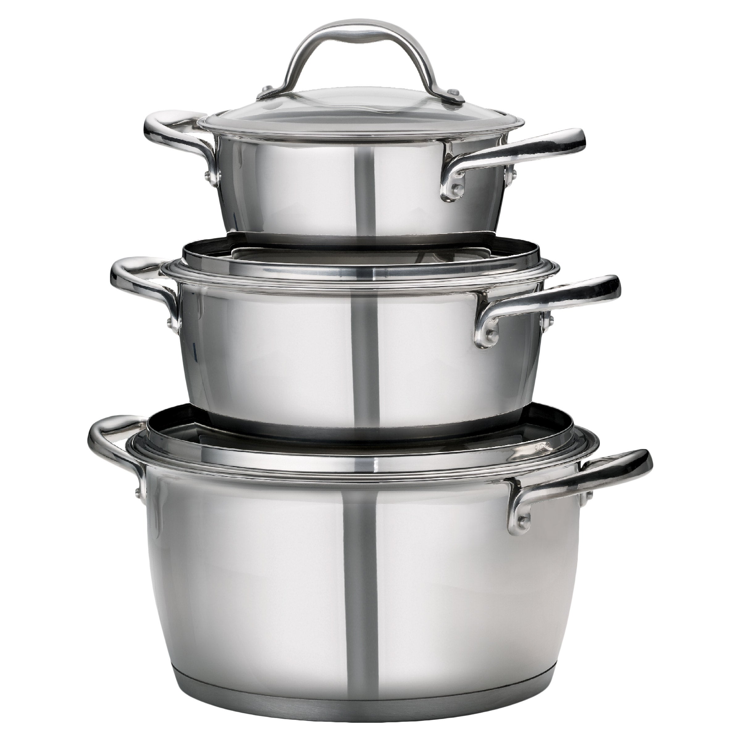 Tramontina 6-Piece Stackable Sauce Pot Set (#1309959) - $19.97