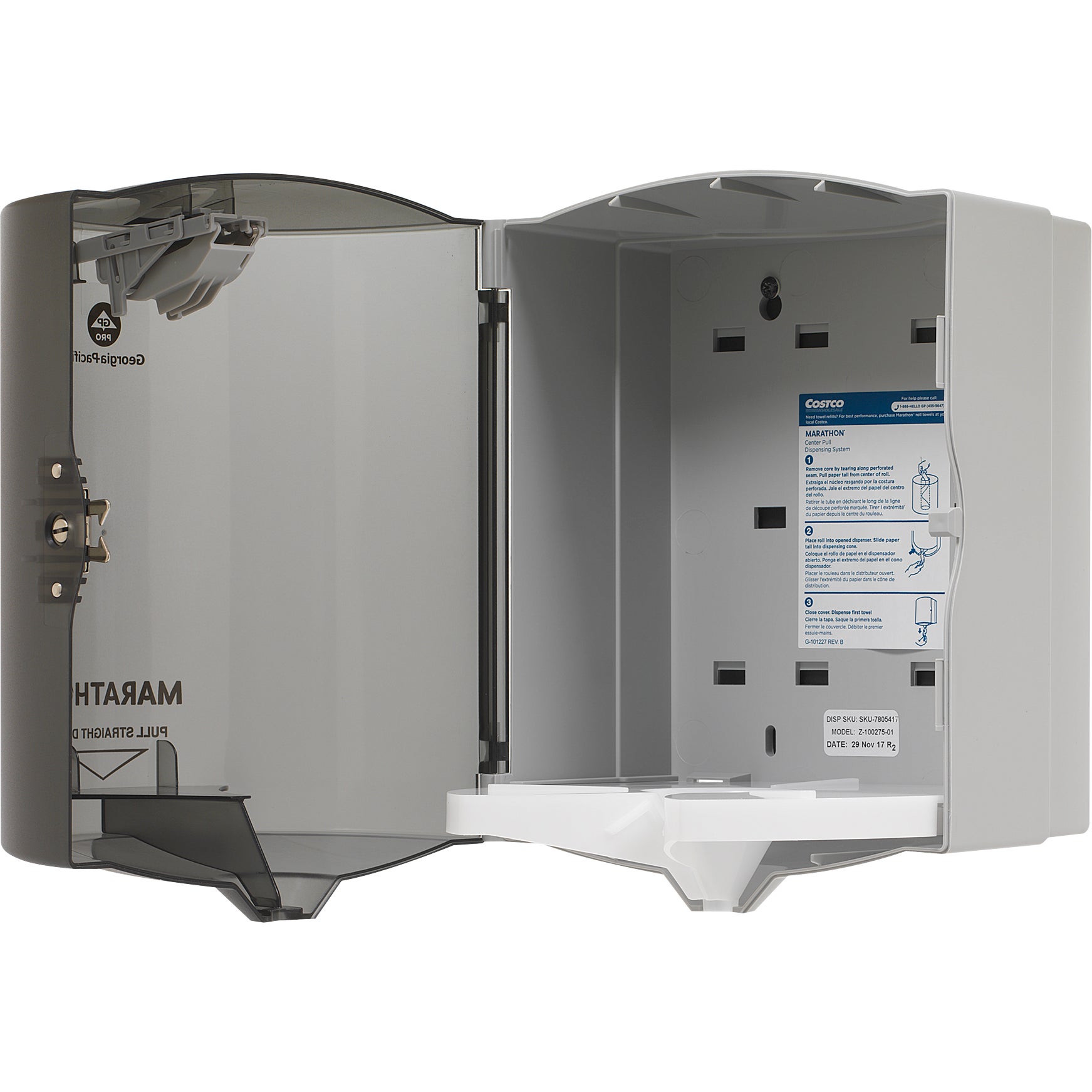 MARATHON PAPER TOWEL DISPENSER CENTER PULL - $18.99 at Costco