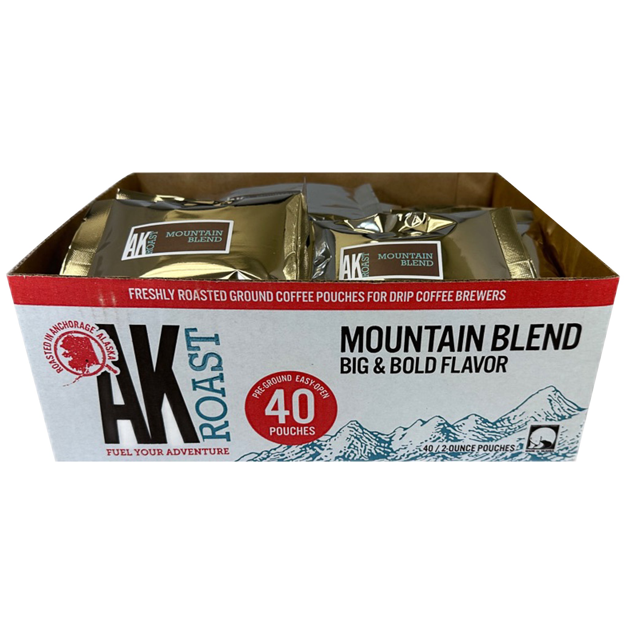 SteamDot Mountain Blend Coffee Frac Pac, 2 oz Pouches, 40-Count ...