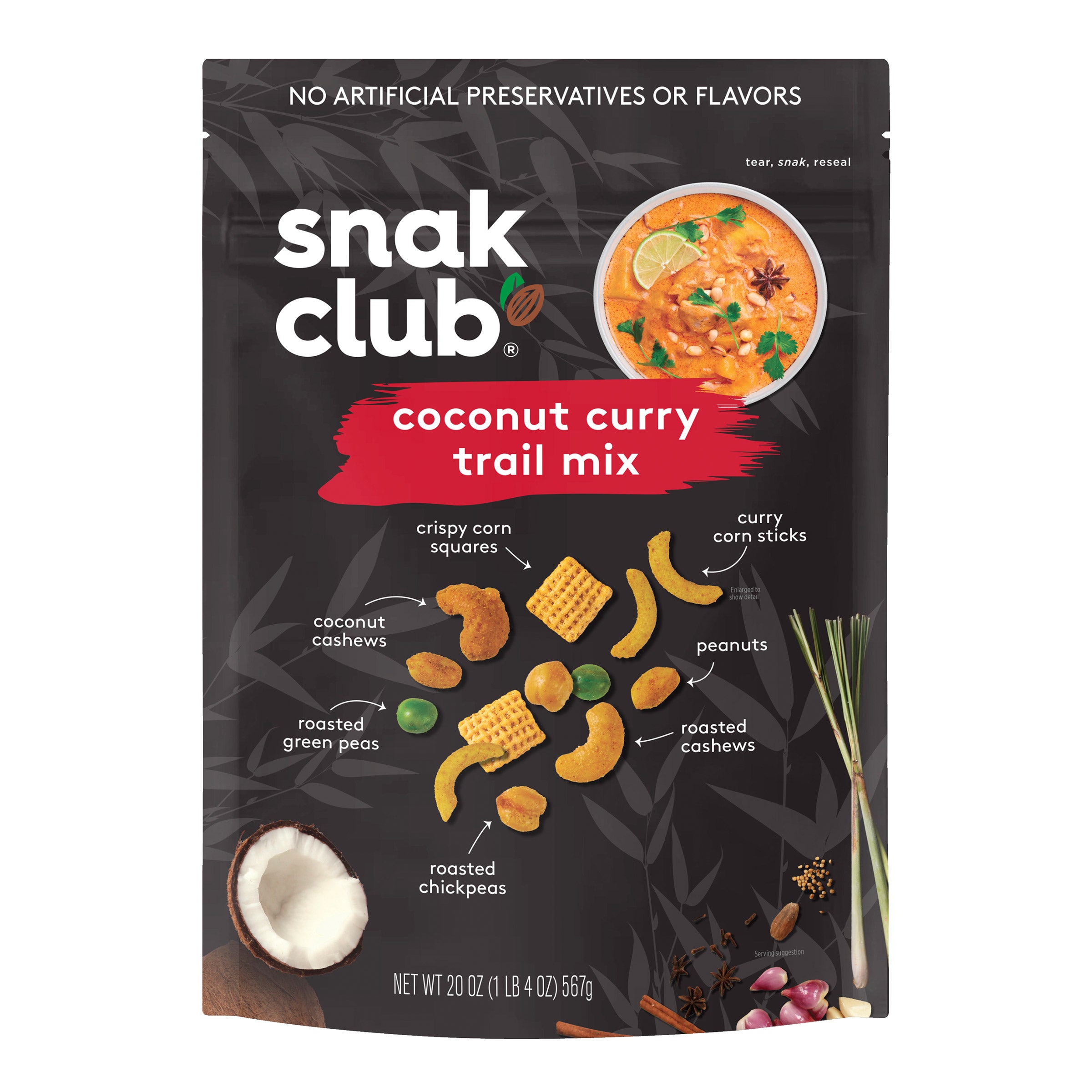 Snak Club Coconut Curry Trail Mix 20 Ounce Bag (#1971835) - $2.97 (down ...