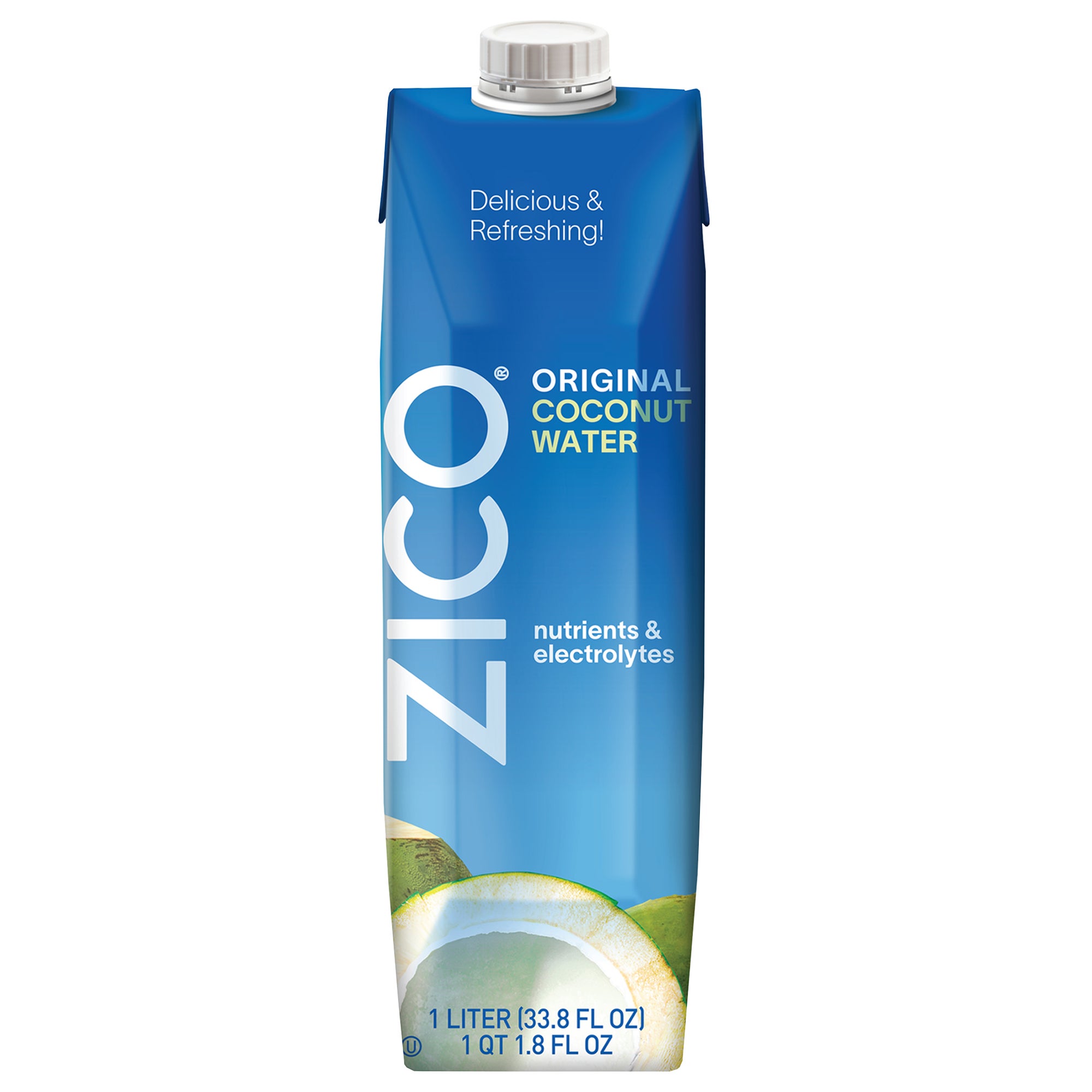 ZICO 100% Coconut Water, 6 x 33.8 fl oz (1 Liter) (#564143) - $19.99 ...