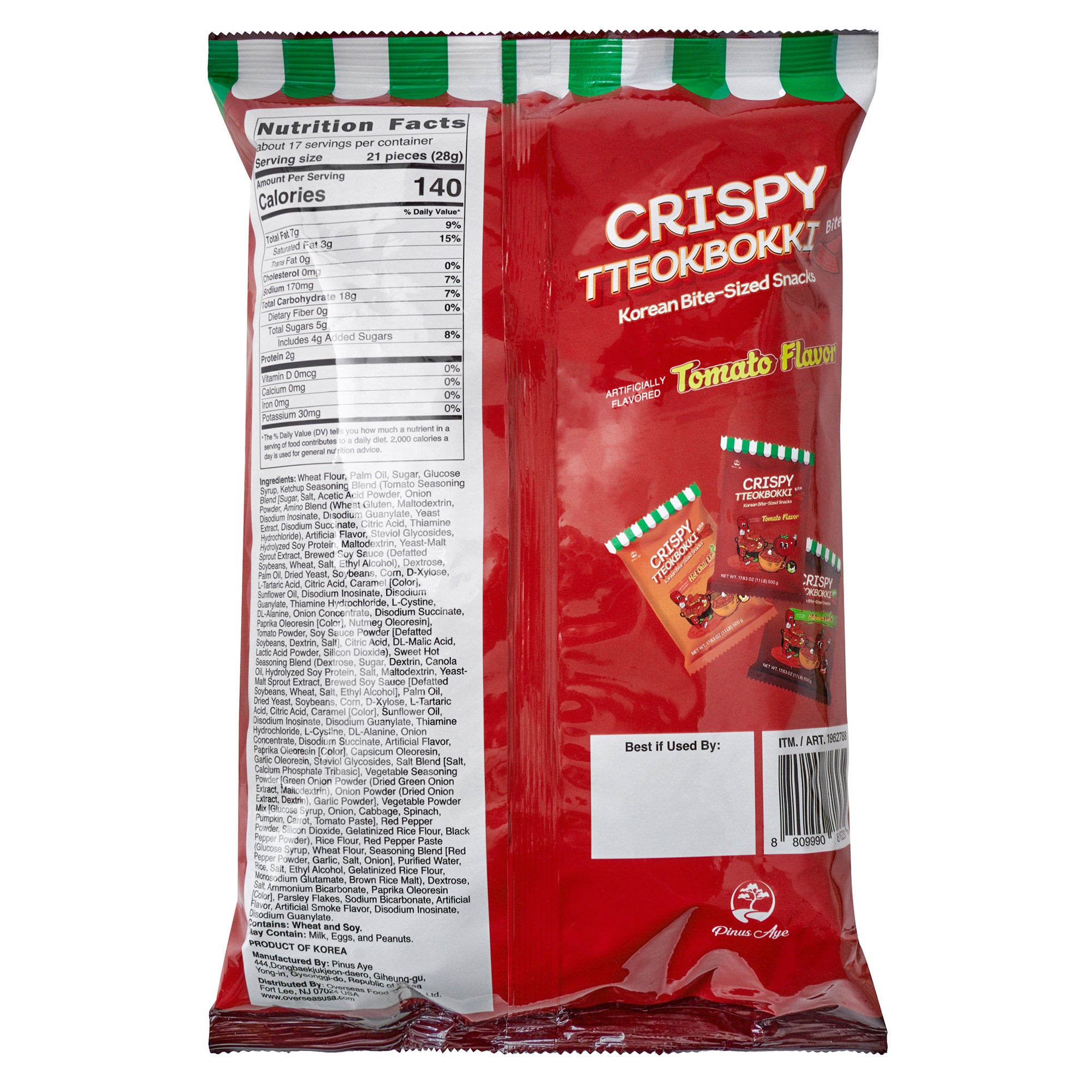 TTEOKBOKKI SNACK TOMATO FLAVOR 17.64 OZ (1.10 LB) - $7.89 at Costco