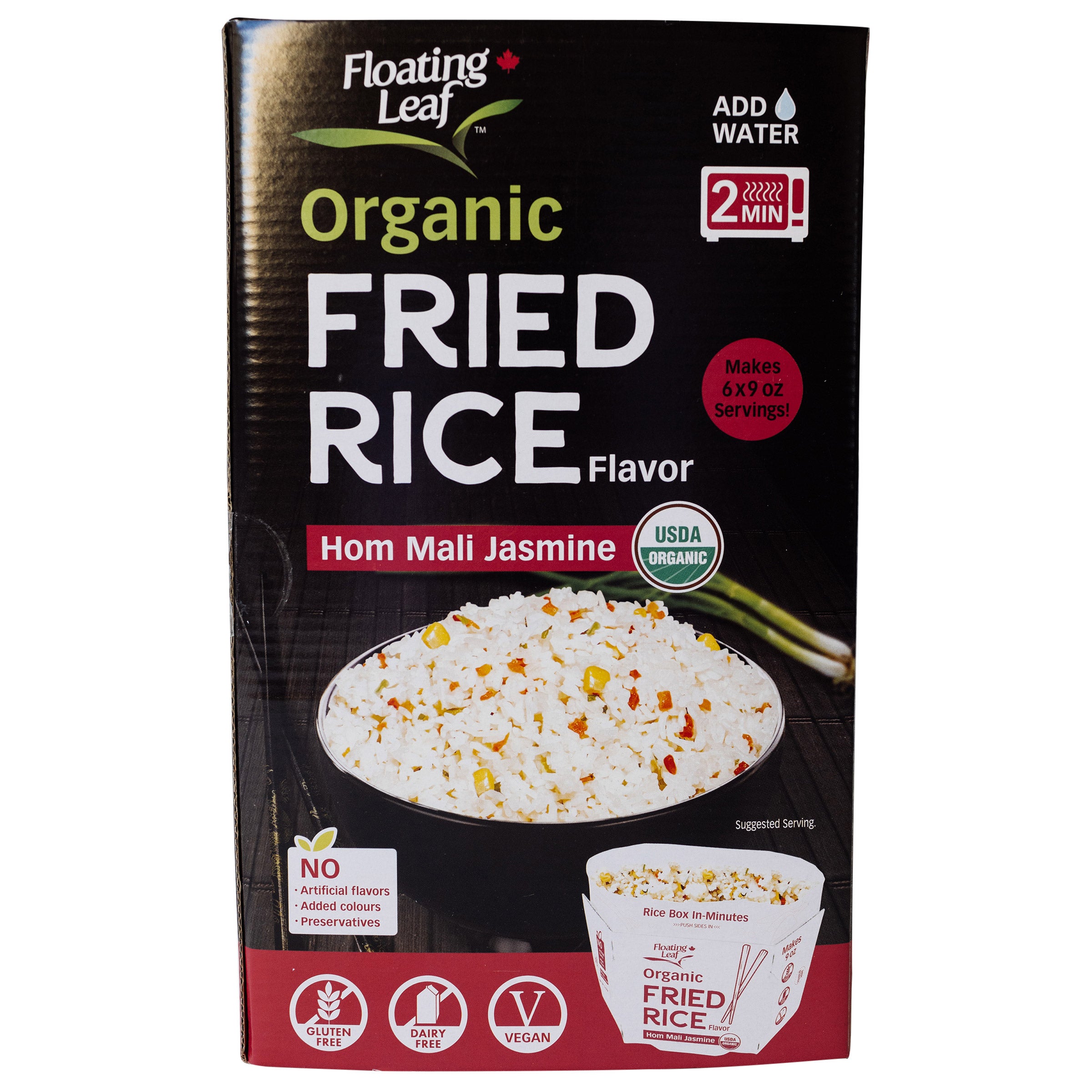 Floating Leaf Organic Fried Rice, 6 × 3.35 oz Pouches (#1807539) - $9.97