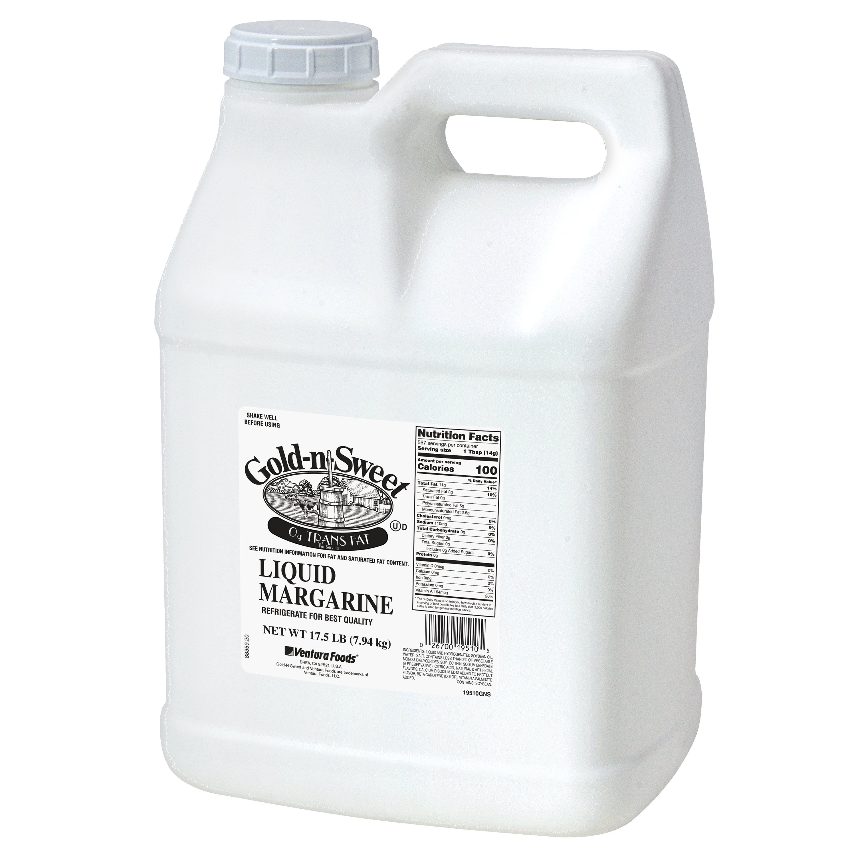 Gold-N-Sweet Liquid Margarine 17.5 Lbs (#880735) - $29.99