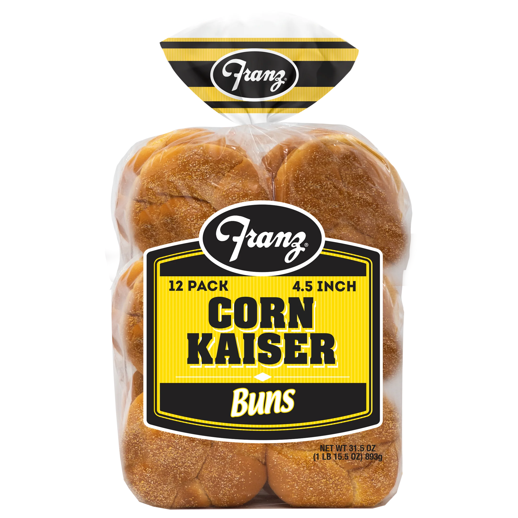 Franz Big Loaf 4.5" Corn Kaiser Buns, 12 CT (#99606) - $2.99