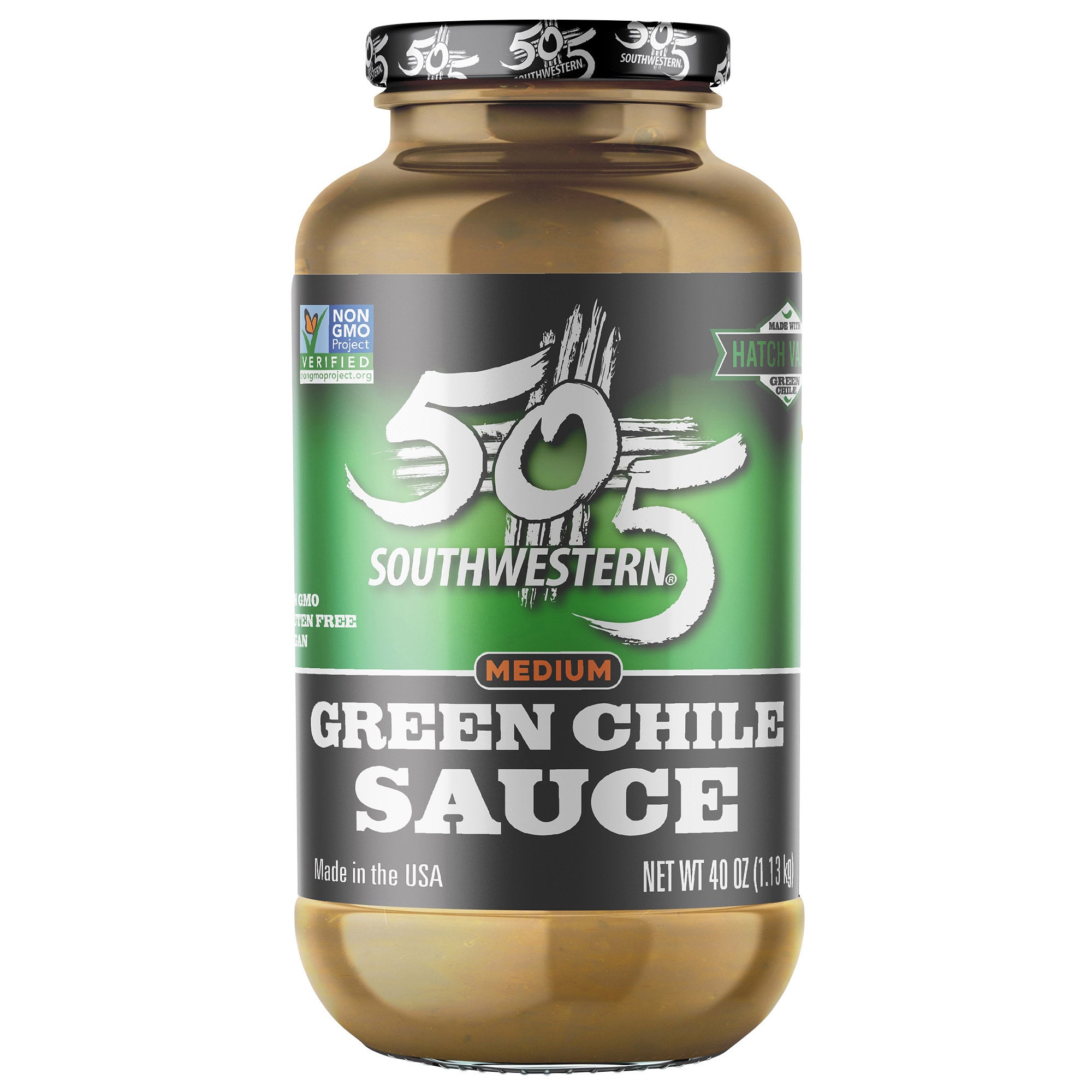 505 Southwestern All Natural Medium Green Chile Sauce 40 oz (#13574 ...