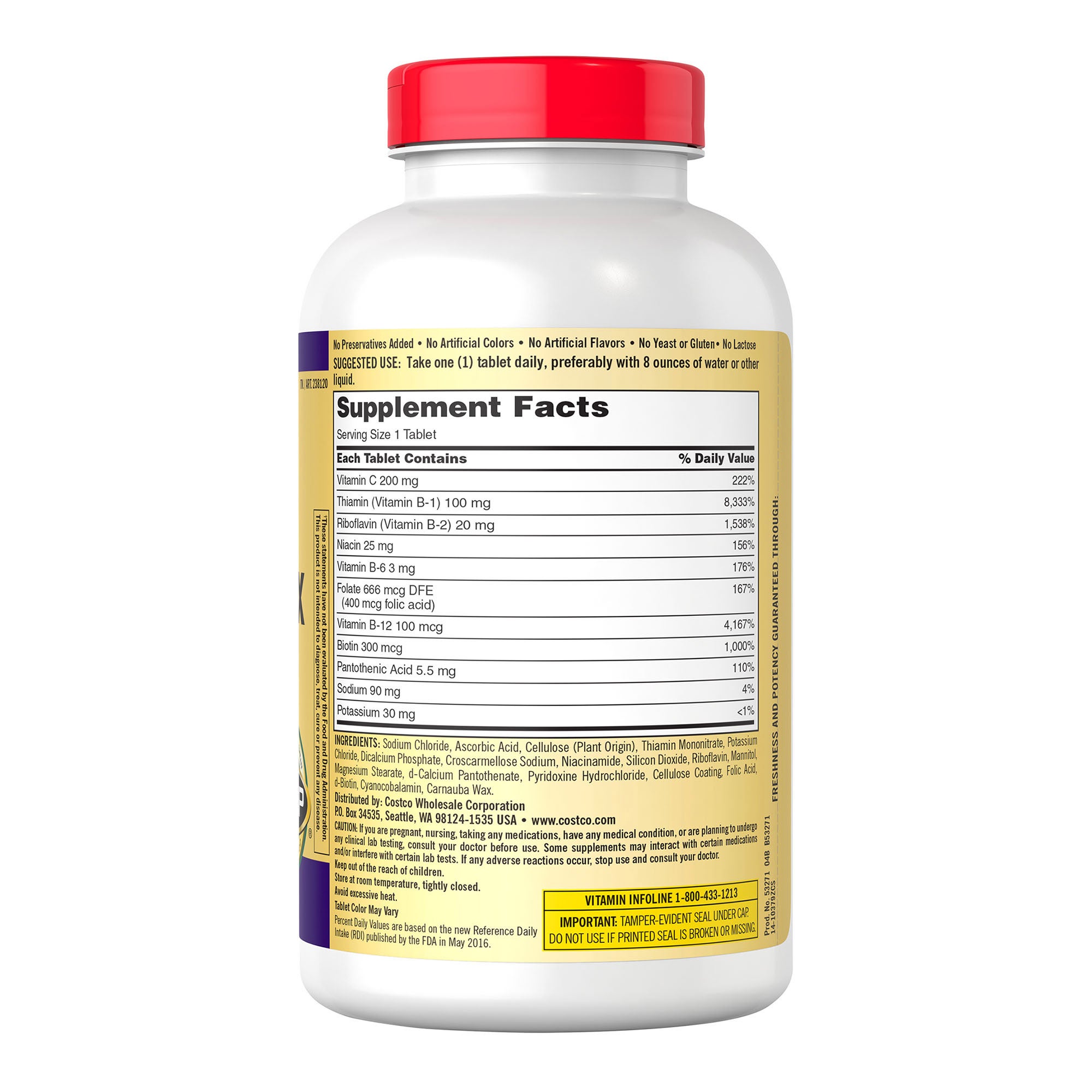Kirkland Signature Super B-Complex with Electrolytes, 500 Tablets - $13 ...