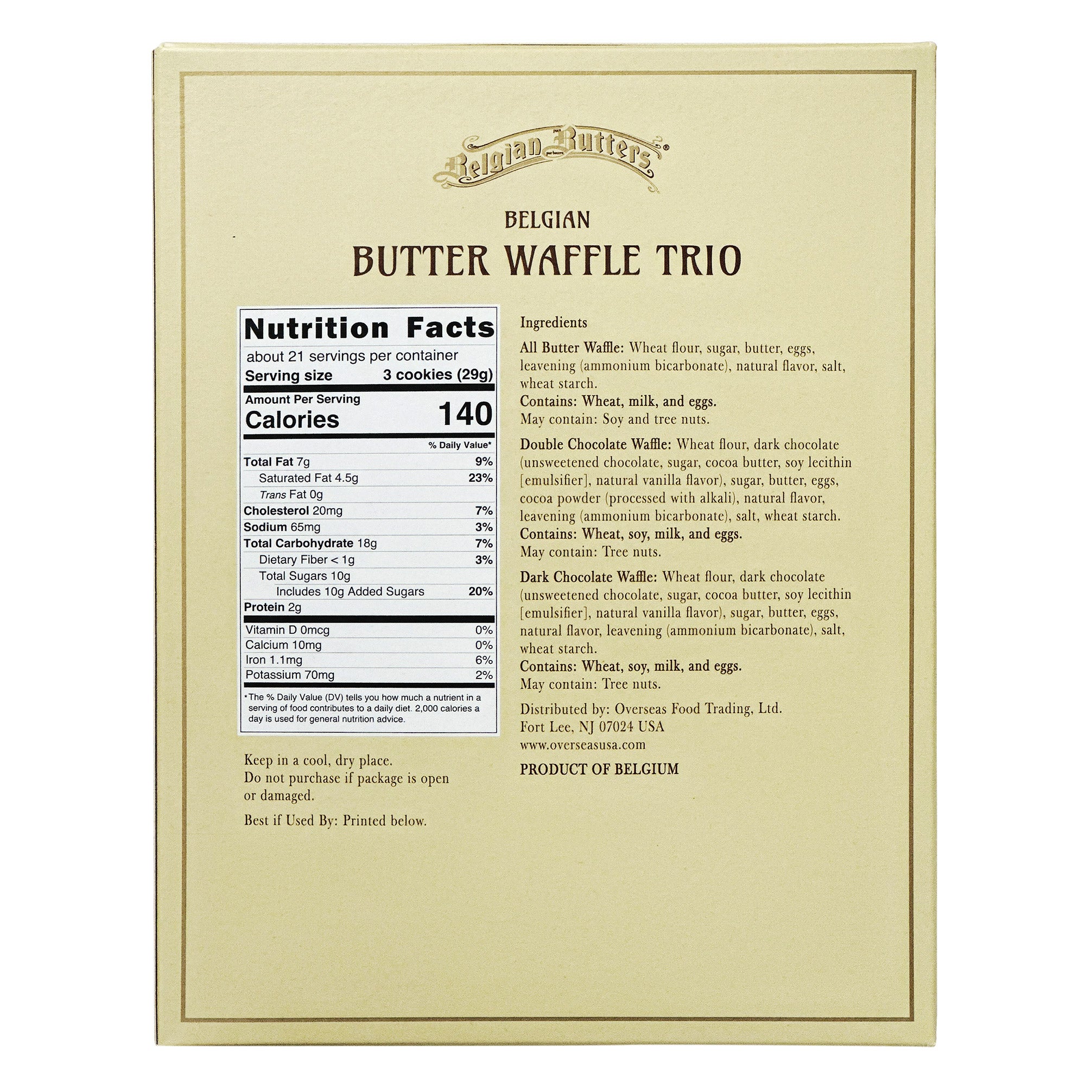 Belgian Butters Butter Waffle Trio 21.16 oz - $9.97 at Costco