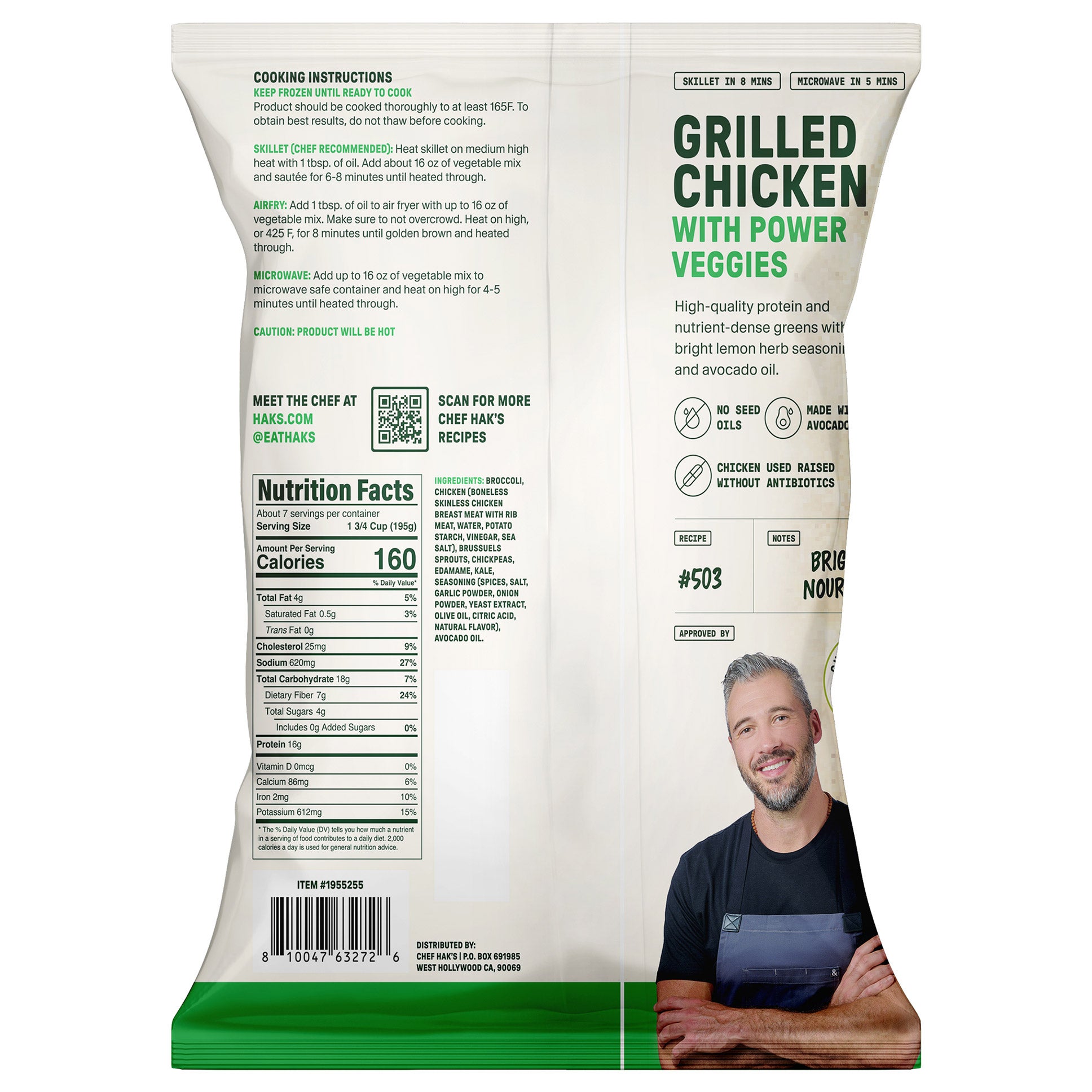 Chef Hak's Grilled Chicken with Power Veggies, 46 oz Bag - $4.97 at Costco