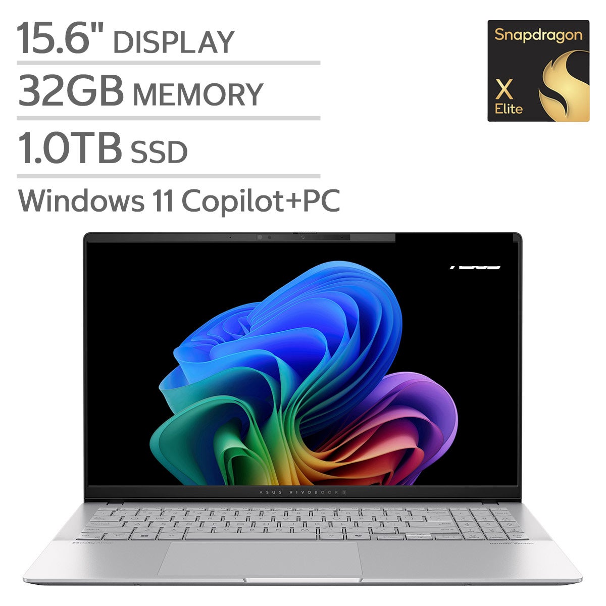 ASUS Vivobook S 15.6" OLED Laptop Windows Copilot+ PC (#1836335) - $899.97