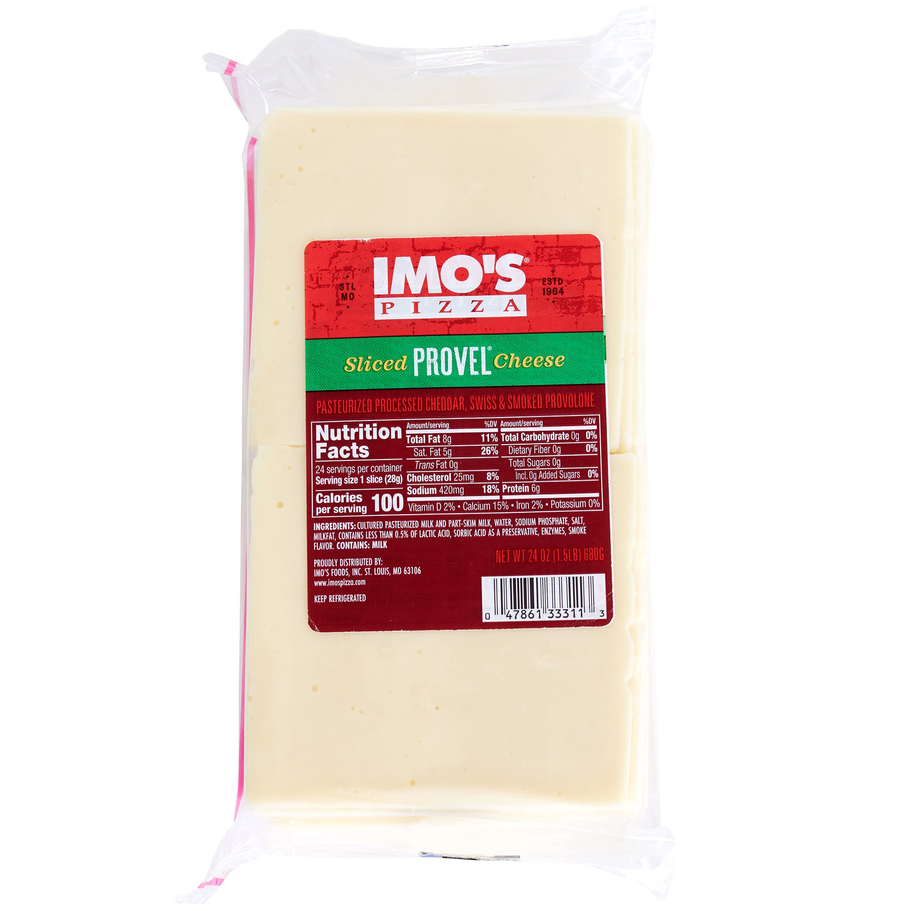 Imo's Provel Cheese Sliced Stack Pack, 1.5 lb (#1814065) - $4.97