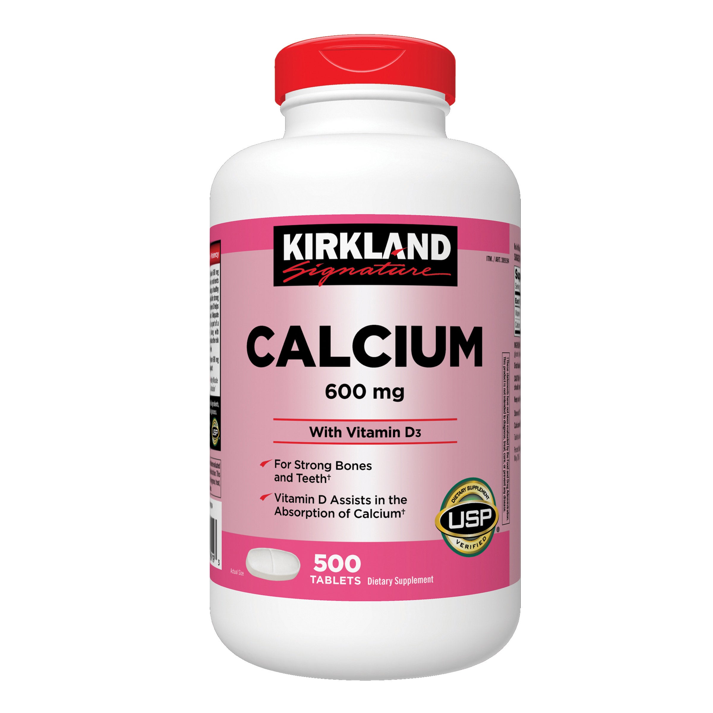 Kirkland Signature Calcium 600mg + D3 500 Tablets (#389194) - $5.49 ...