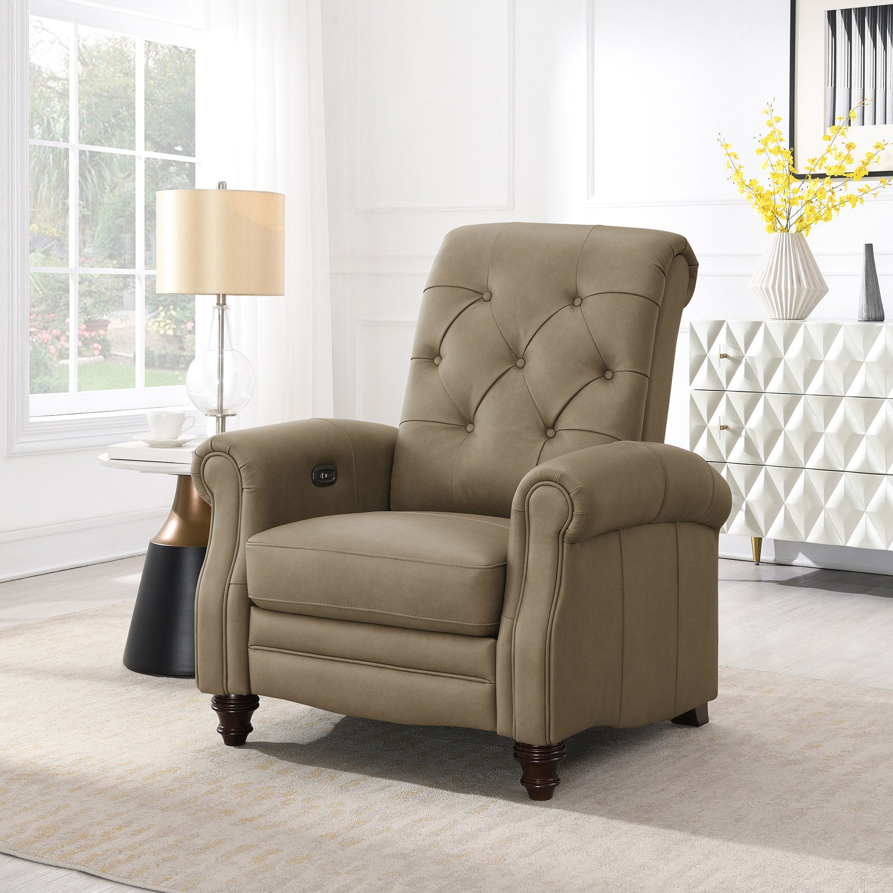 Simon Li Windsor Leather Power Recliner (#1783022) - $599.99
