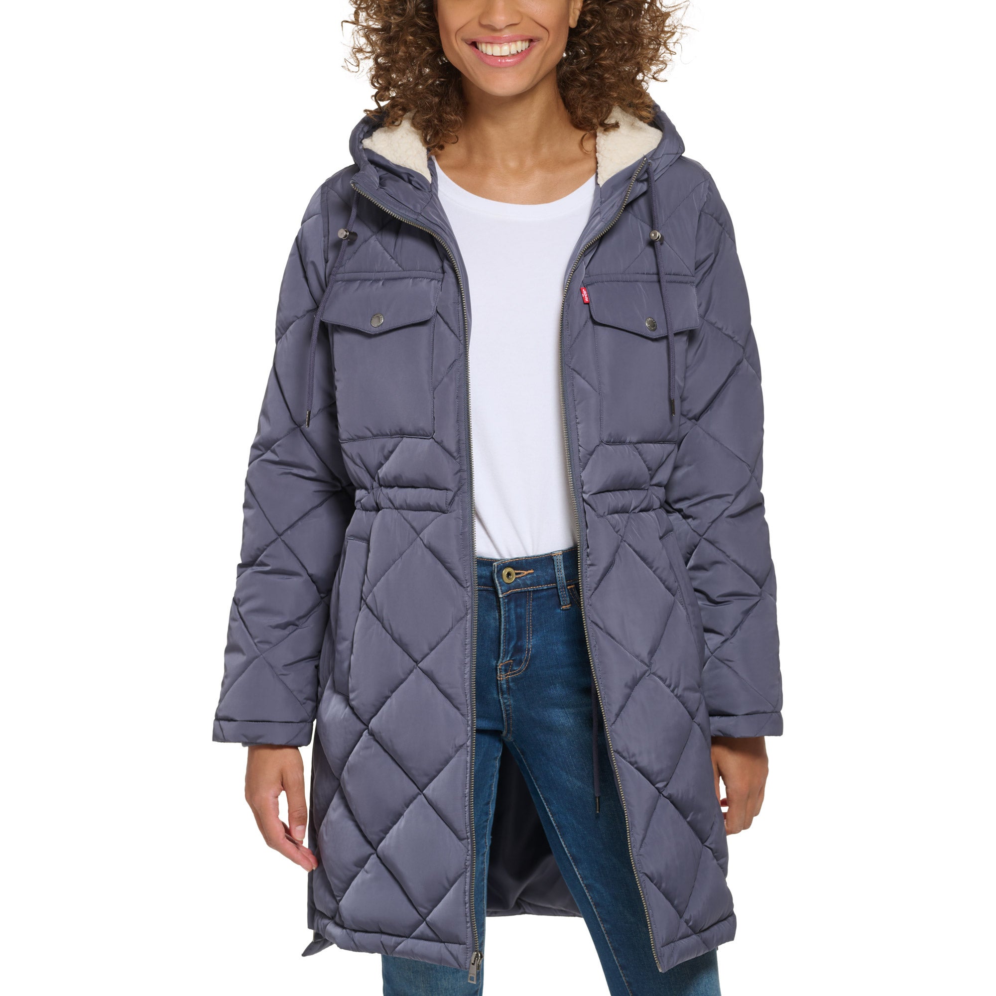 Levi's Ladies' Quilted Parka (#1700759) - $9.97