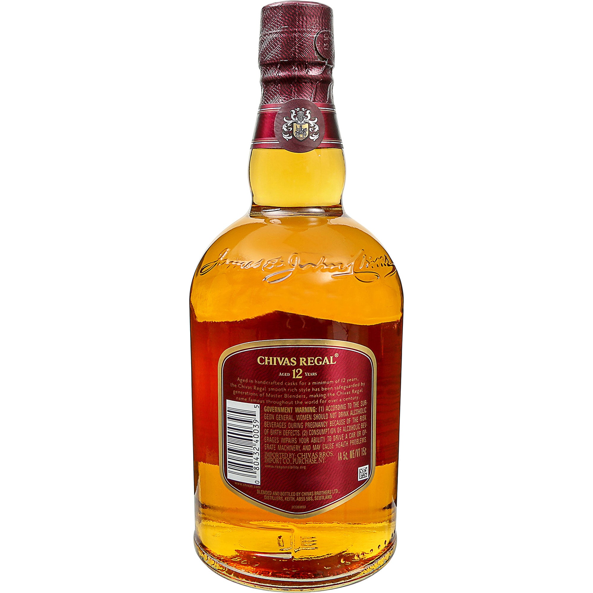 Chivas Regal 12 Year Old Blended Scotch Whisky Scotland 750ml - $19.99 ...