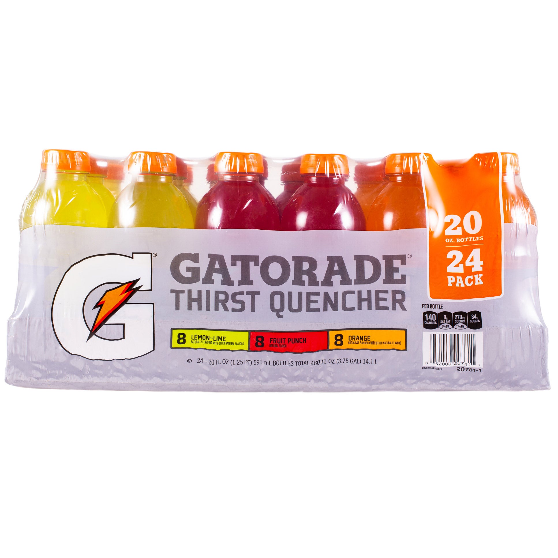Gatorade Thirst Quencher Sports Drink Variety Pack, 24/20 fl oz (15 ...