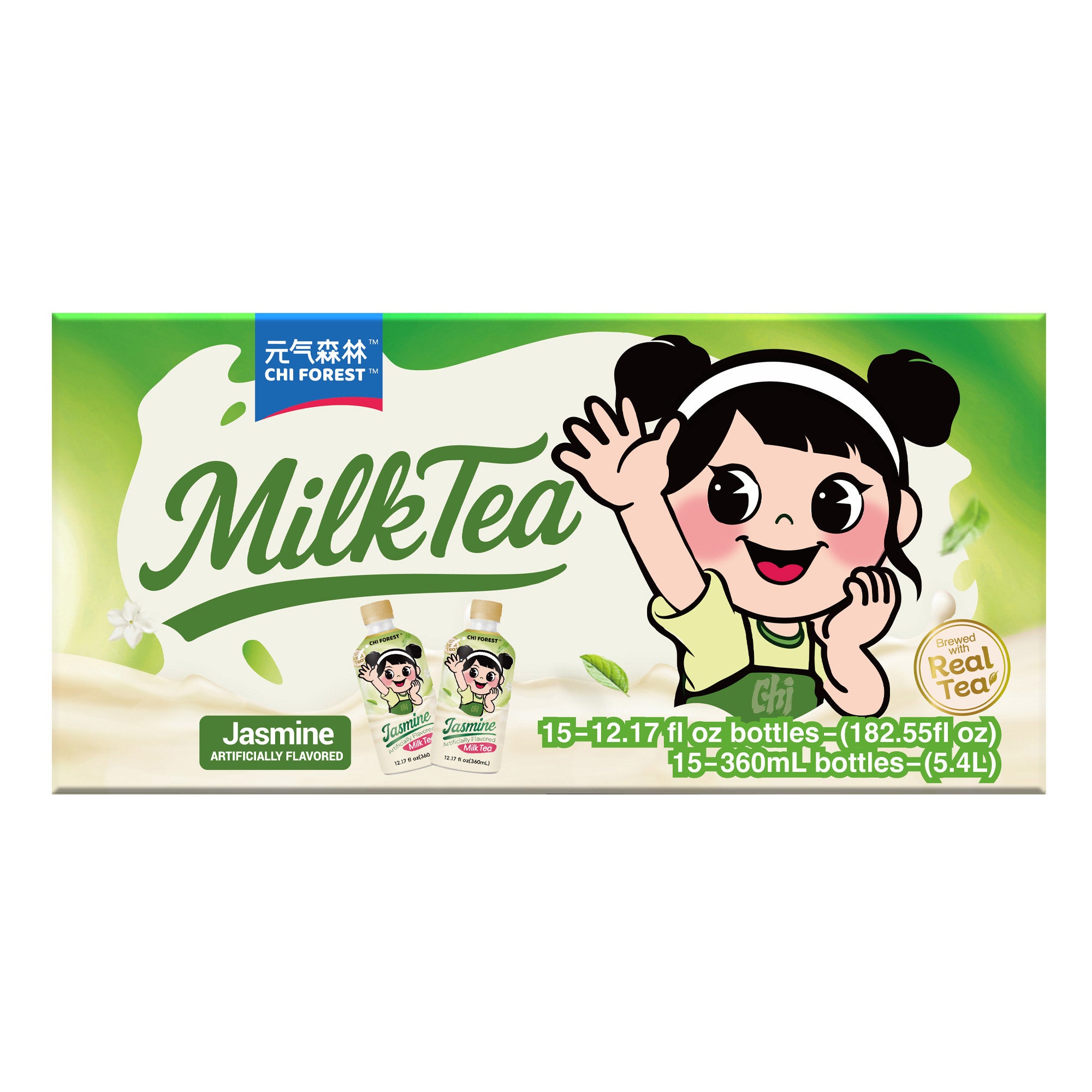 Chi Forest Jasmine Milk Tea, 15-Pack, 12.17 oz Each (#1920731) - $18.74 ...
