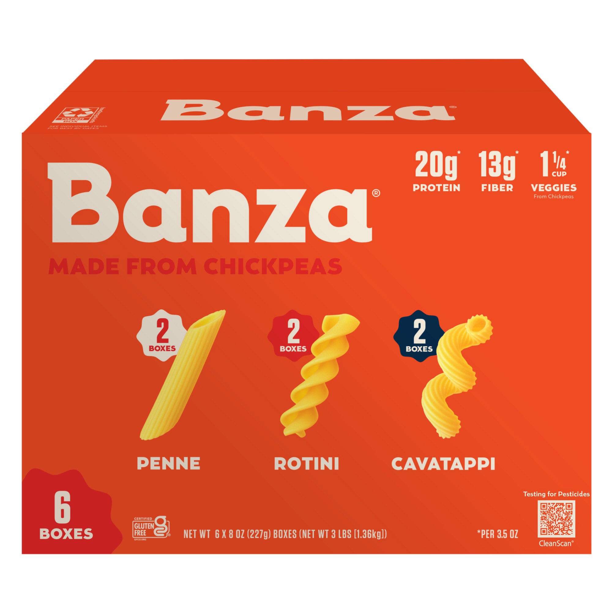 Banza Chickpea Pasta Variety 6/8 oz (#1964211) - $7.97 (down from $12.99)