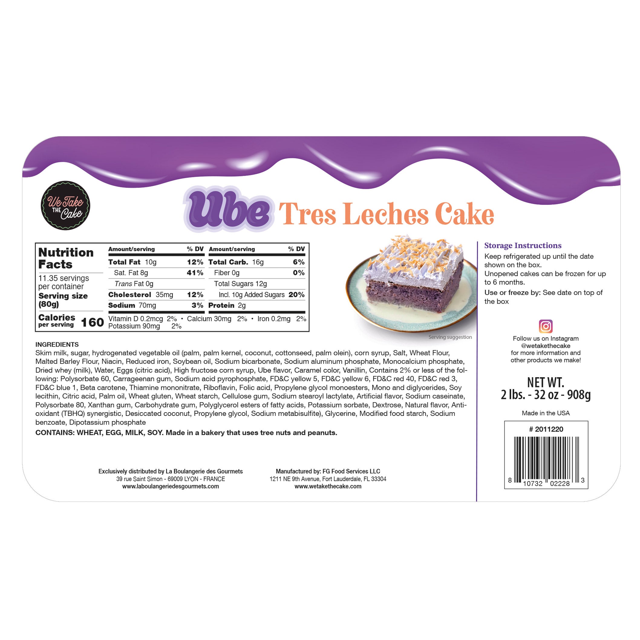 We Take the Cake Ube Tres Leches 32 oz - $4.97 at Costco