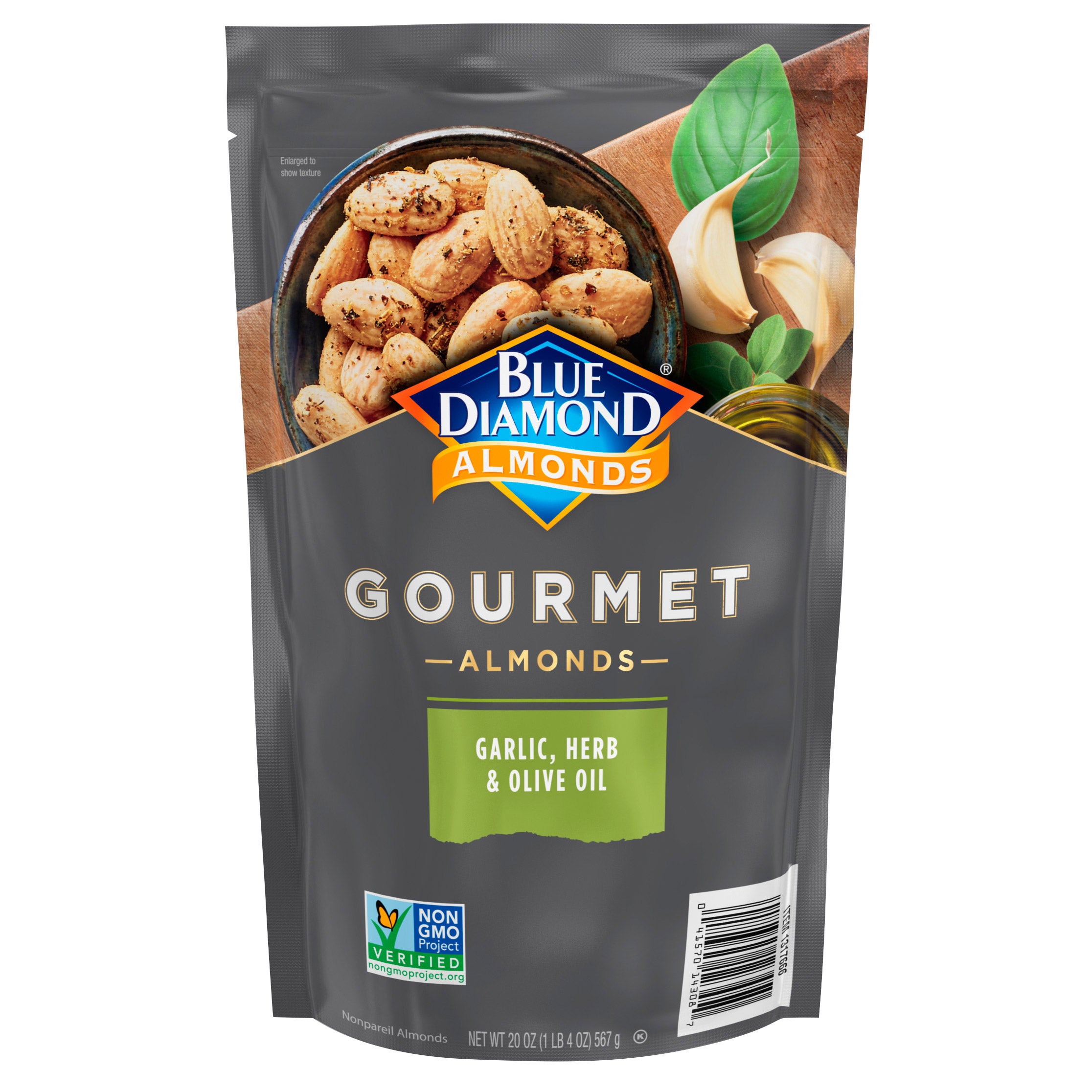 Blue Diamond Garlic Gourmet Almonds, 20 oz (#1317666) - $5.97