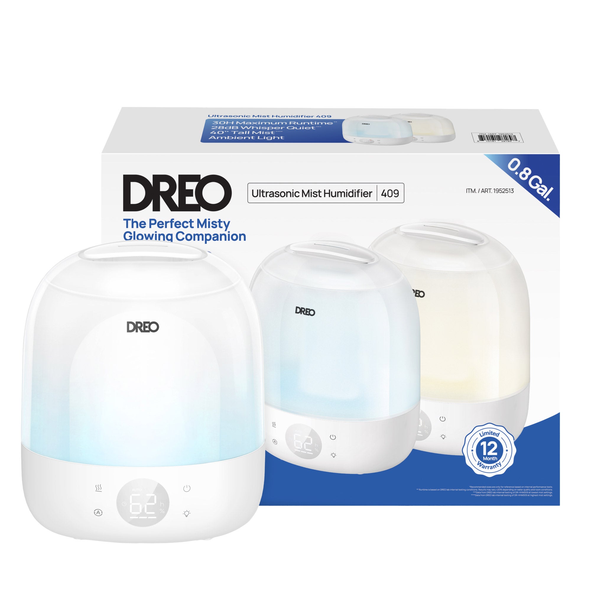 Dreo 0.8 Gallon Ultrasonic Humidifier 2-Pack - $49.97 at Costco