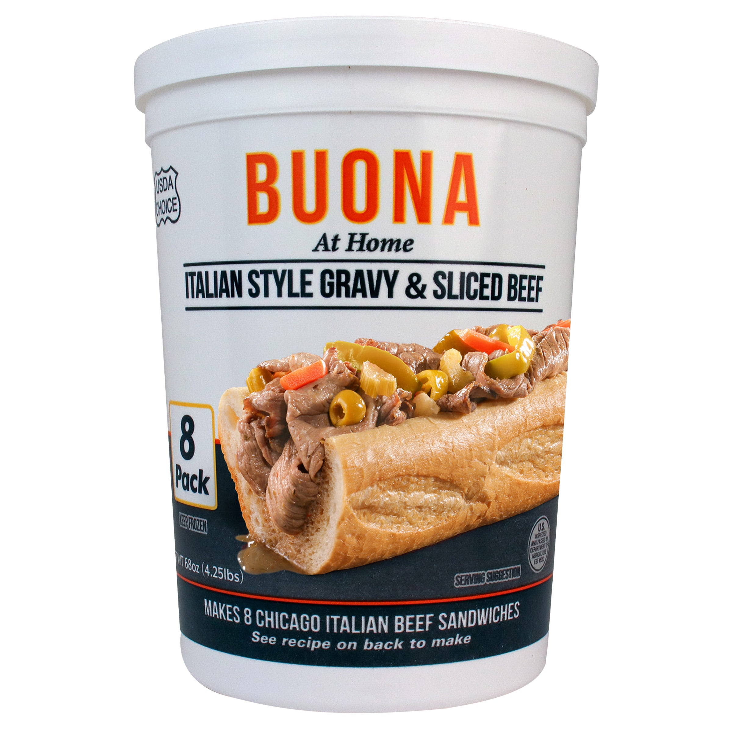 Buona Beef Italian Beef with Gravy 68 Ounce Tub (#1715794) - $16.89 ...