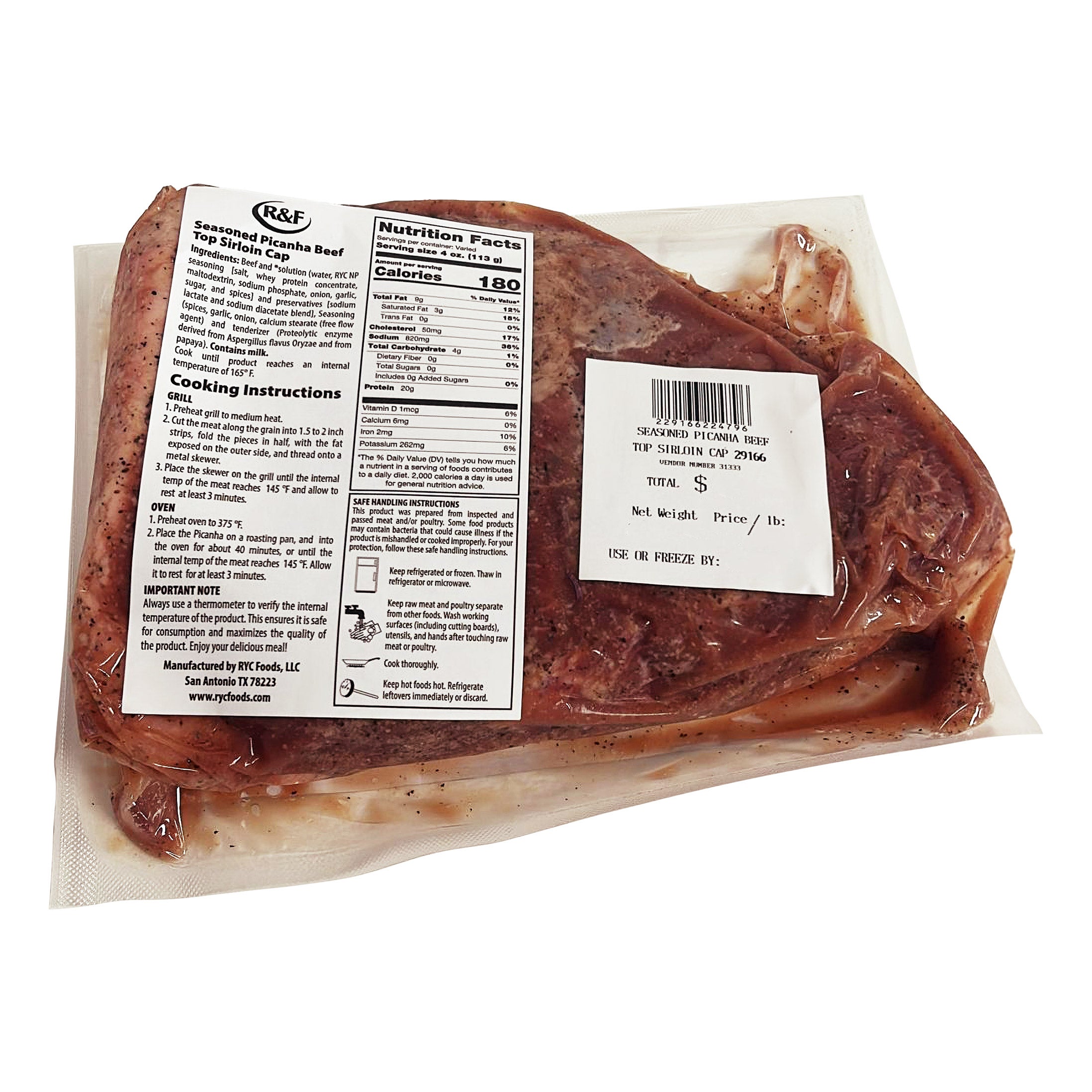 RYC Foods Seasoned Beef Picanha (Price per lb) - $10.79 at Costco