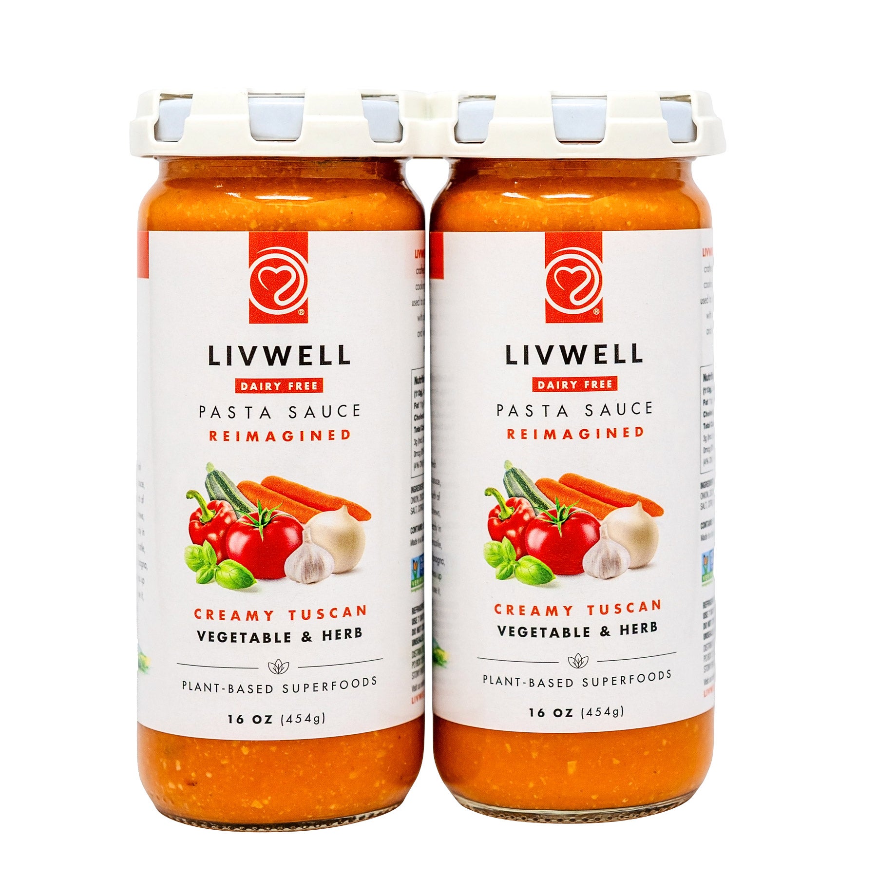 LIVWELL CREAMY TUSCAN PASTA SAUCE 2/16 OUNCE JARS - $11.99 at Costco