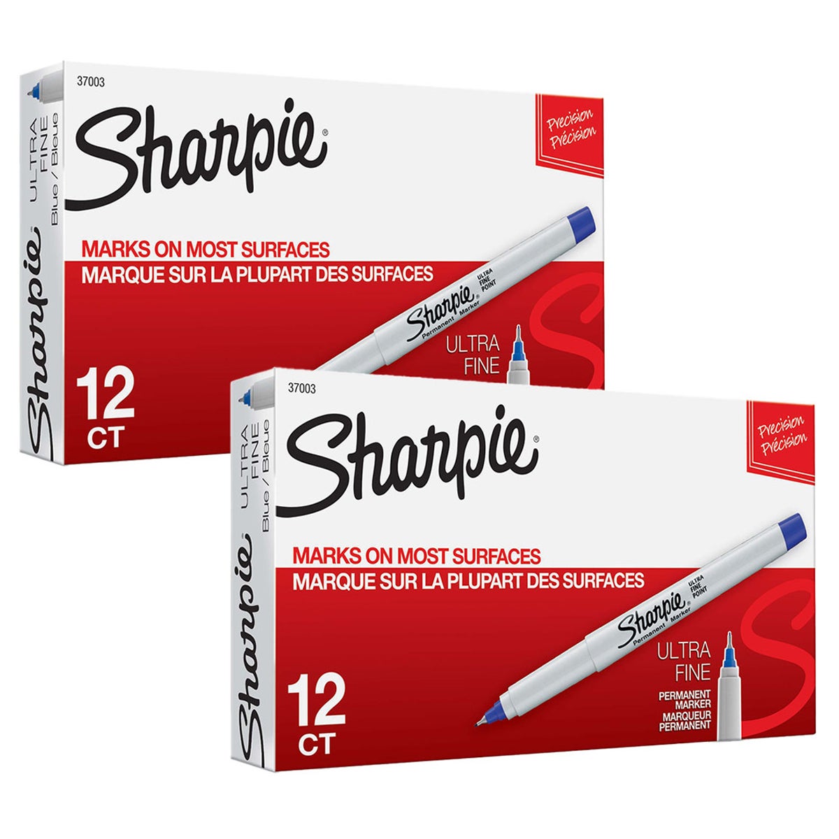 Sharpie Ultra Fine Tip Permanent Markers, Blue, 24-Count (#1091489 ...