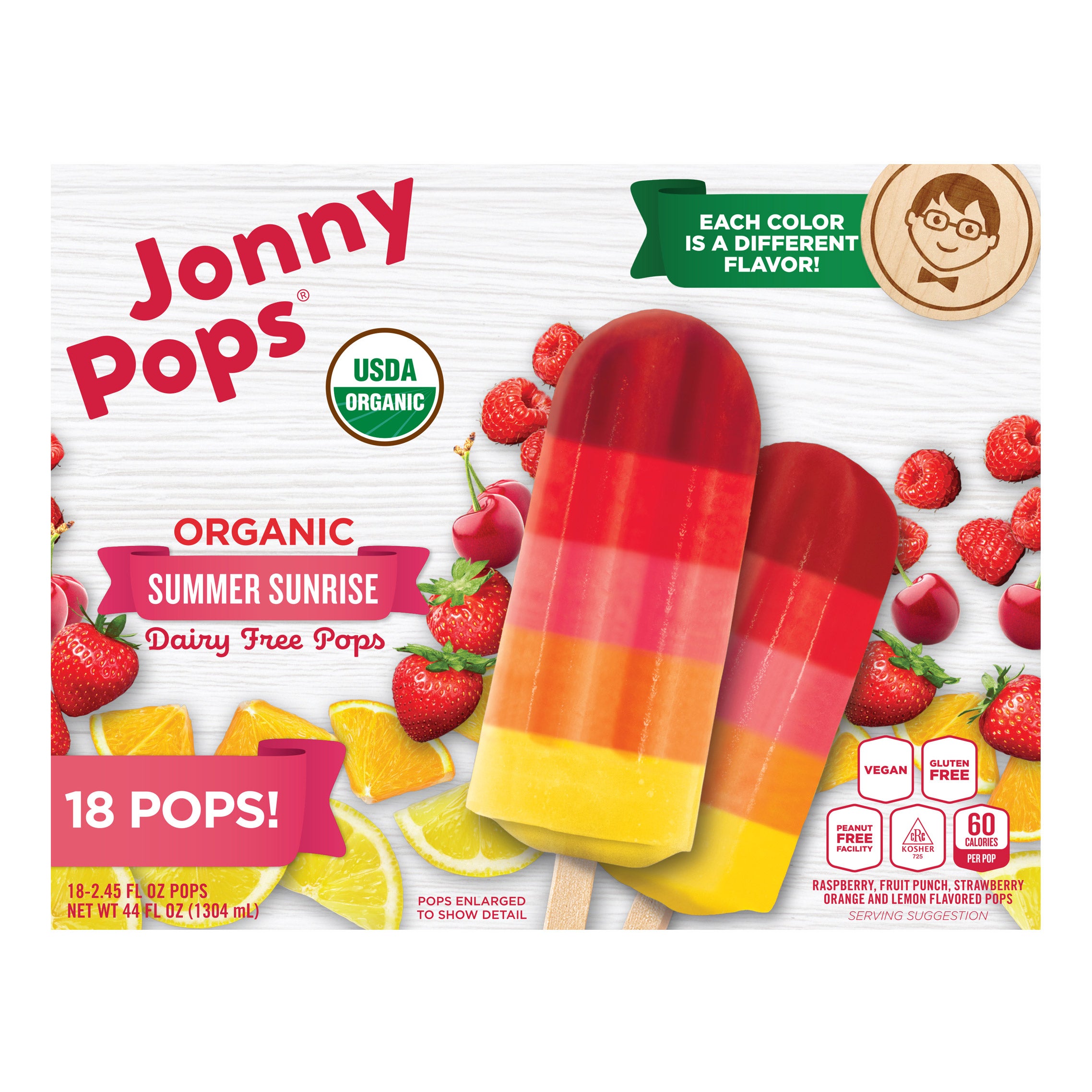 JonnyPops Organic Summer Sunrise Bars, 18 CT (#1753180) - $12.49 (down ...