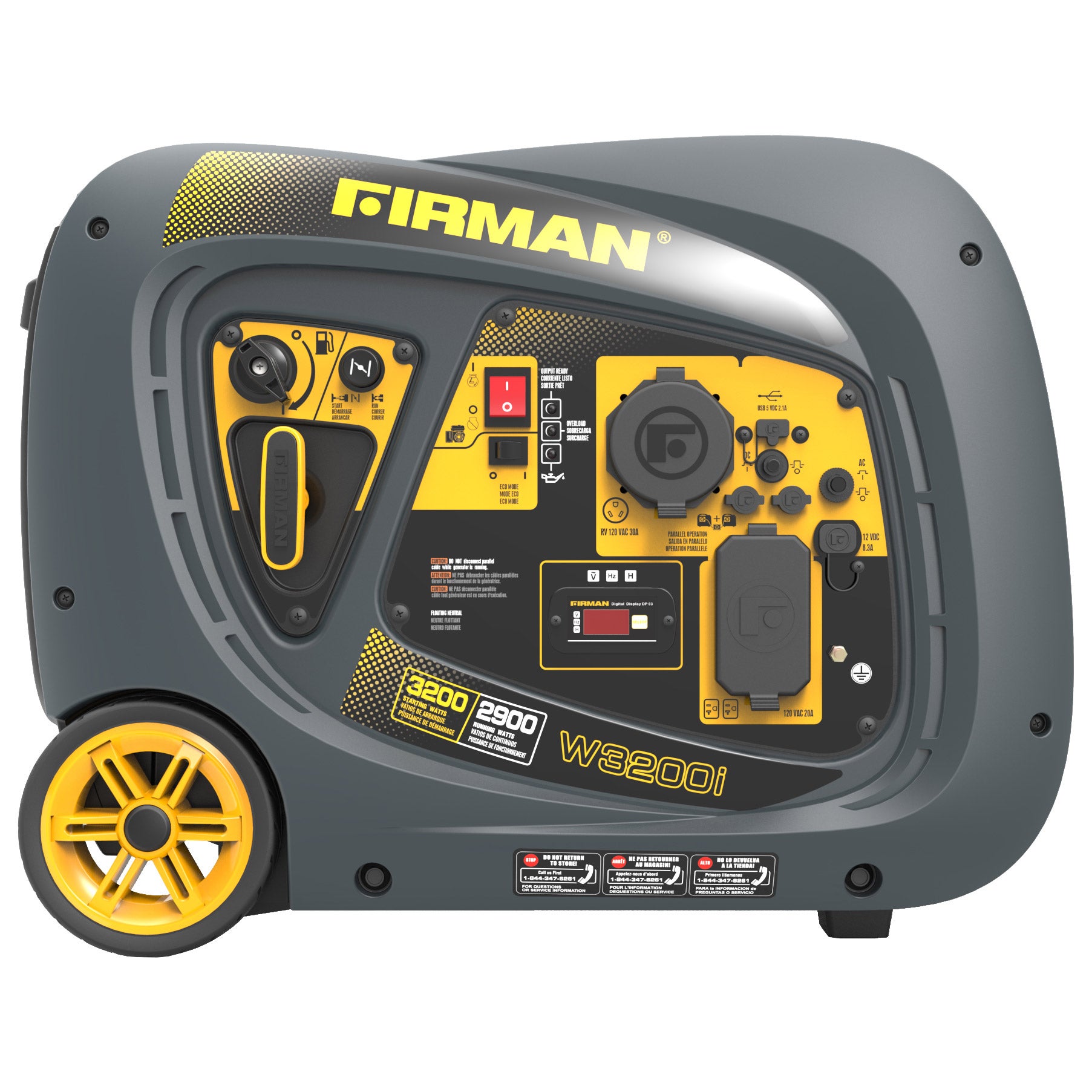 Firman Inverter Generator 3200W Peak / 2900W Running (#1175809) - $399.99
