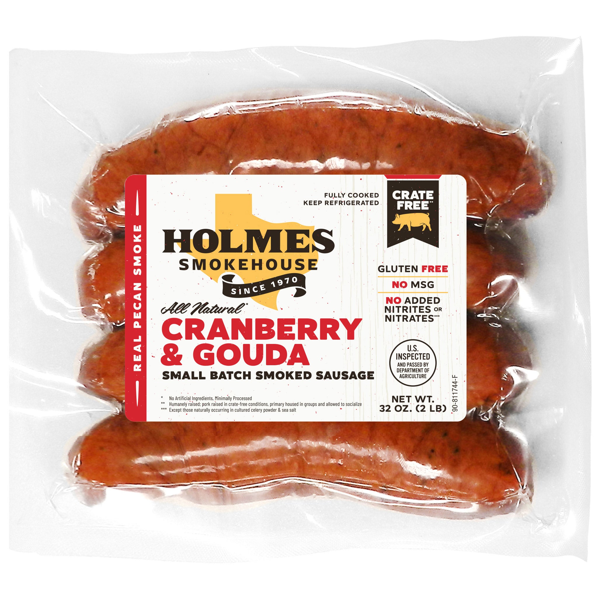 Holmes Smokehouse Pork Cranberry Gouda Sausage 32oz (#1860753) - $10.99