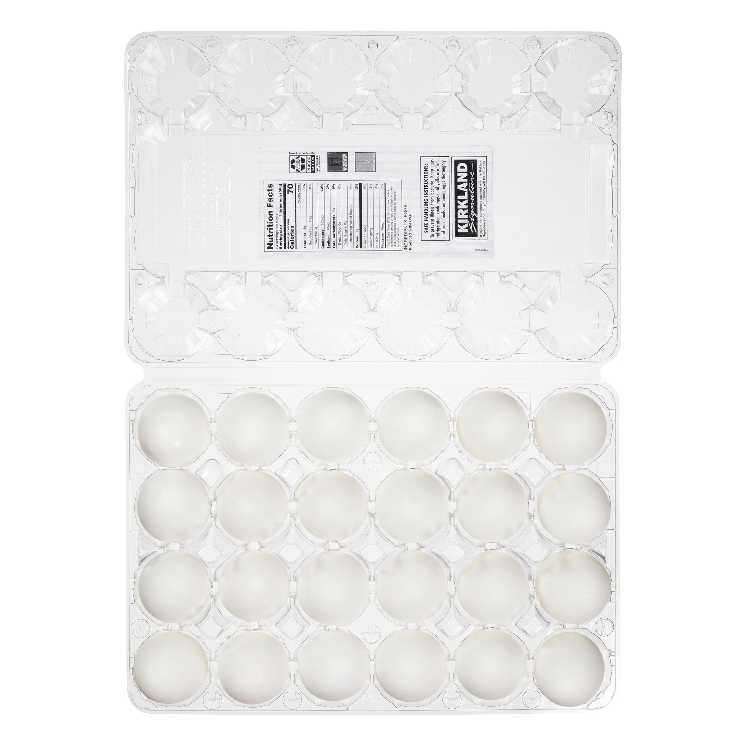 Kirkland Signature Free Range Large Eggs USDA Grade A 24 CT - $3.09 at ...