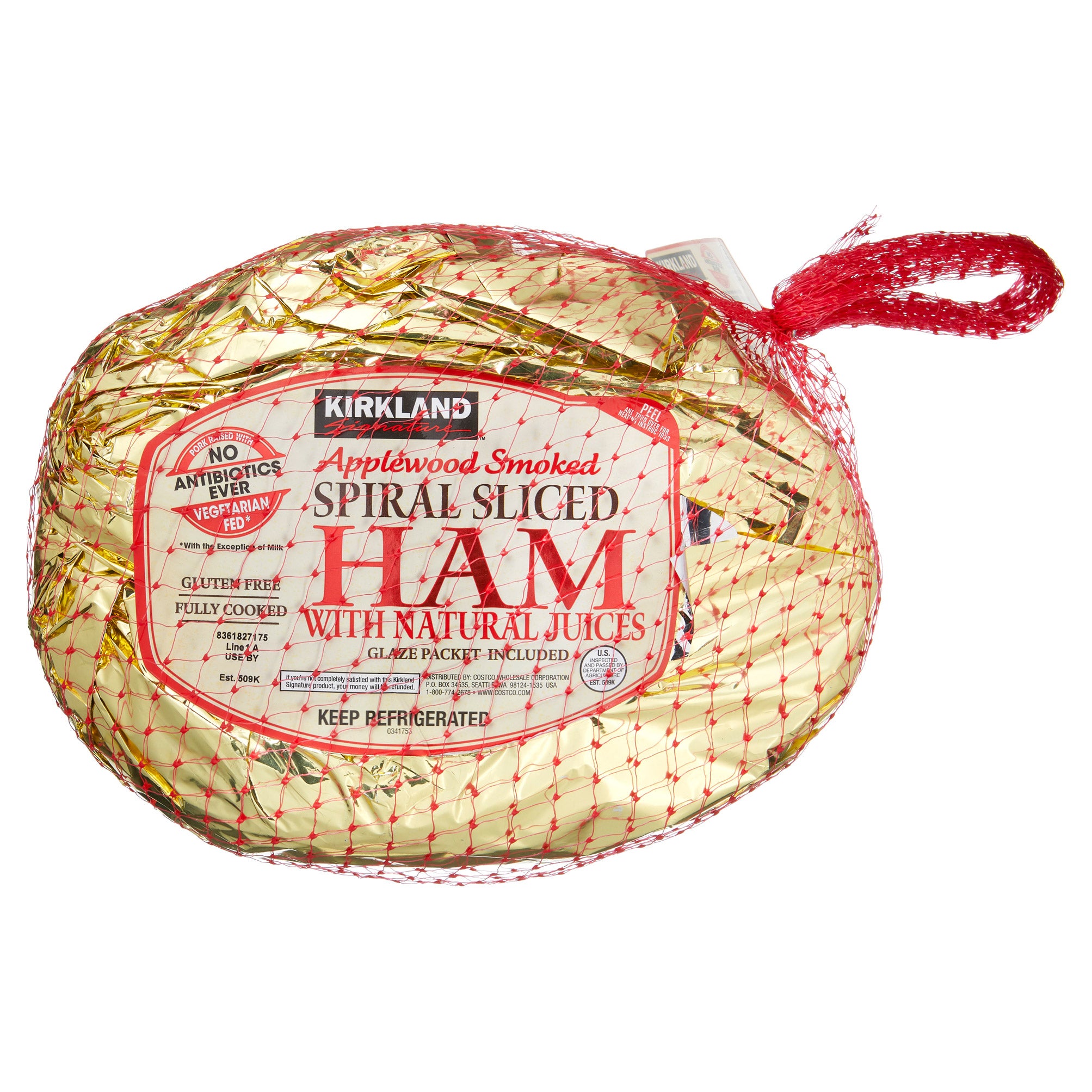 Kirkland Signature Antibiotic-Free Spiral Sliced Ham (Price Per Pound ...