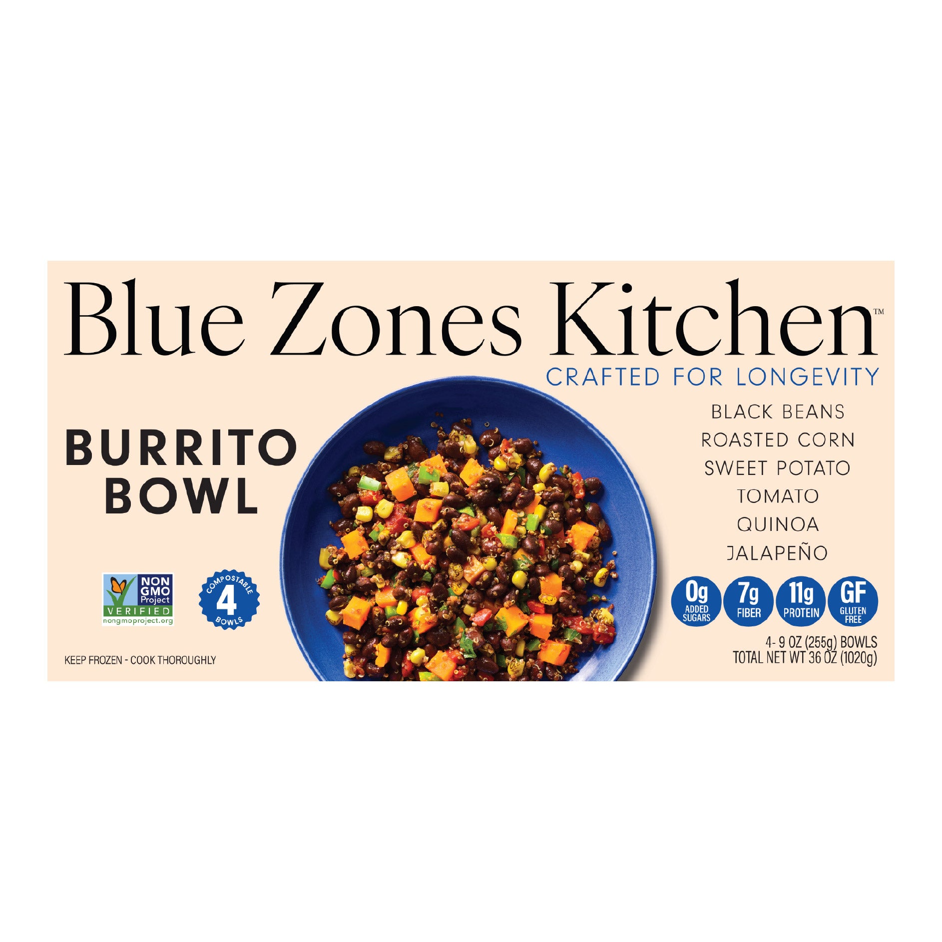 Blue Zones Kitchen Burrito Bowls 4/9 oz (#1904805) - $16.99