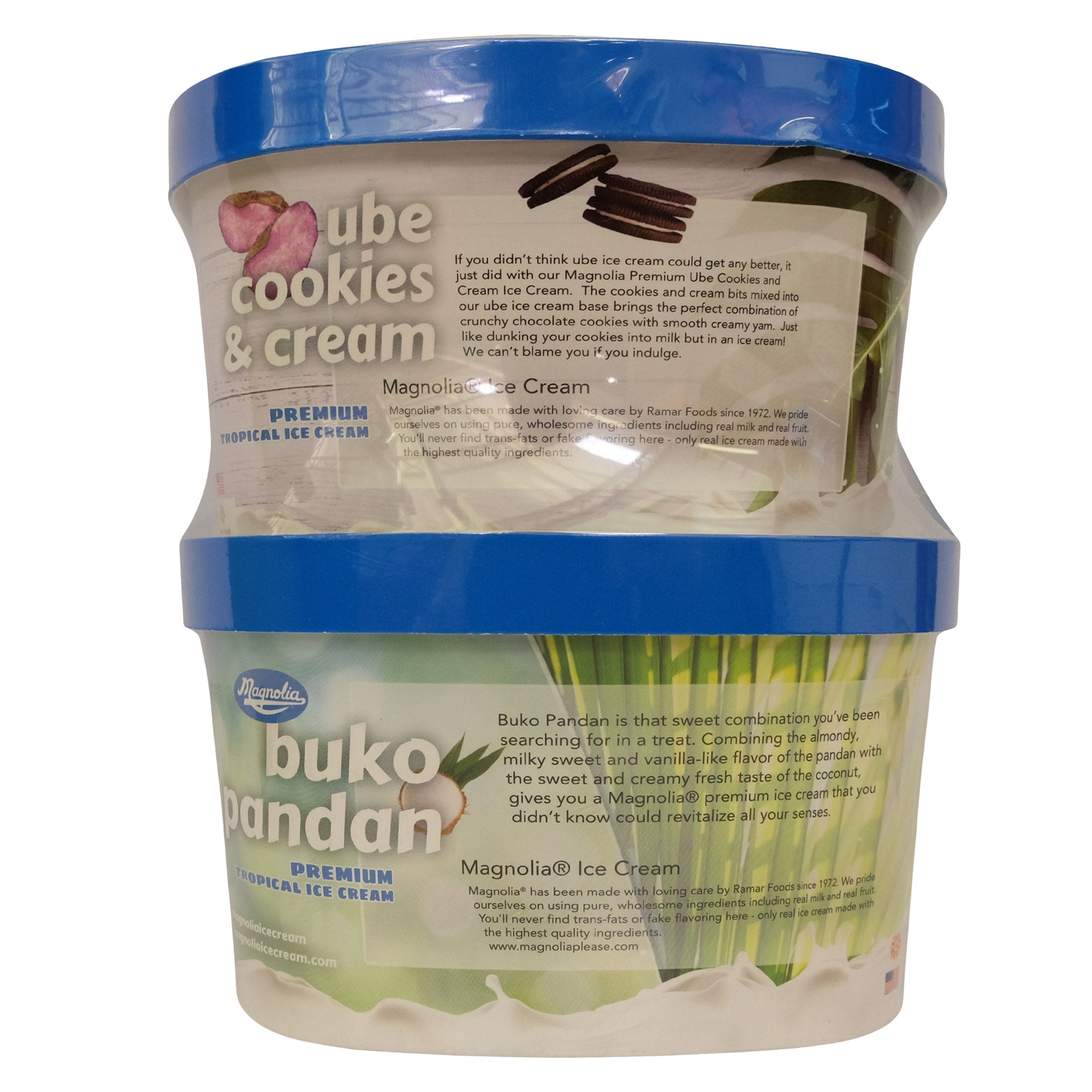 Magnolia Variety Pack Ube Cookies & Cream & Buko Pandan Ice Cream, 48 ...