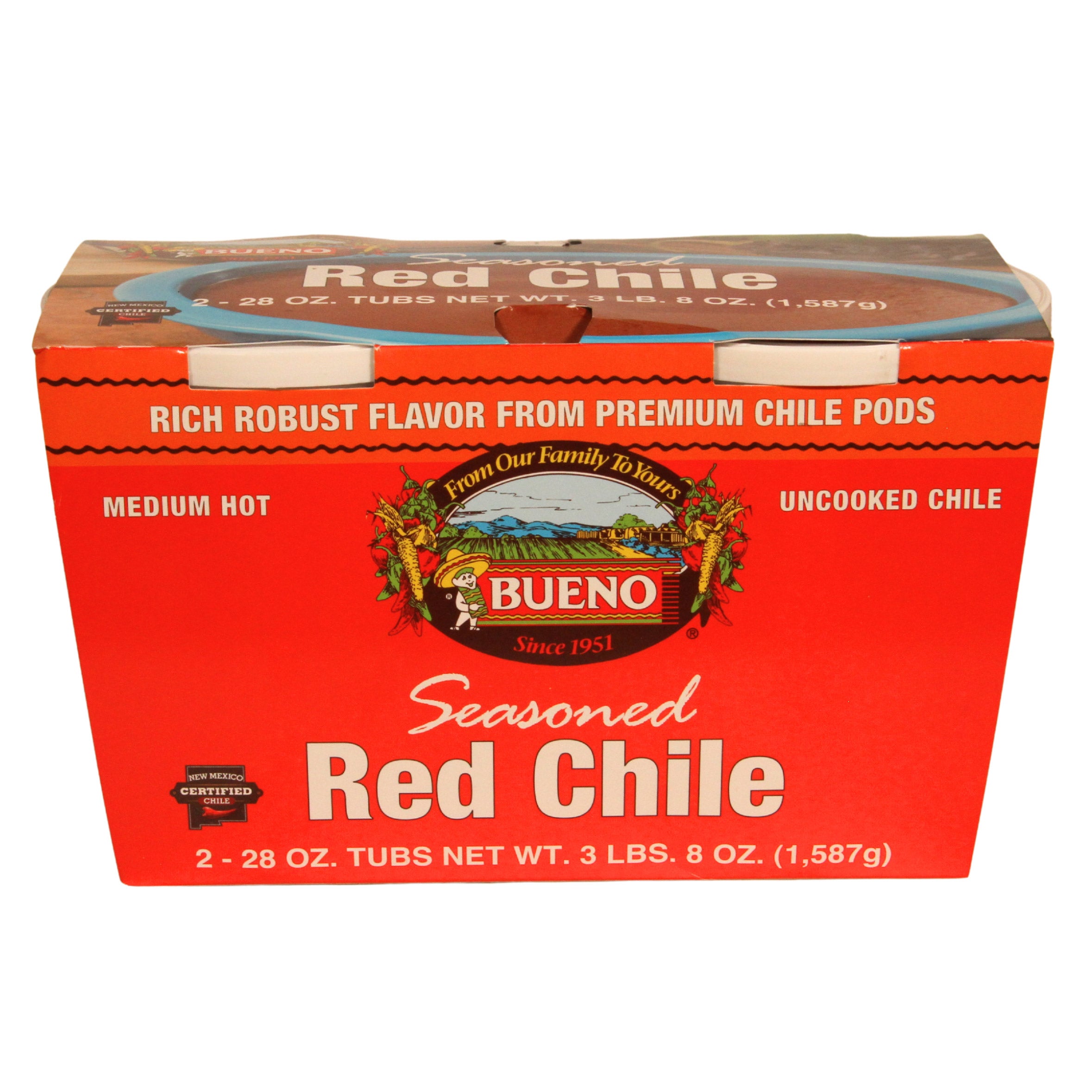 Bueno Foods Seasoned Red Chile 2 28oz Containers (#2006485) - $9.89