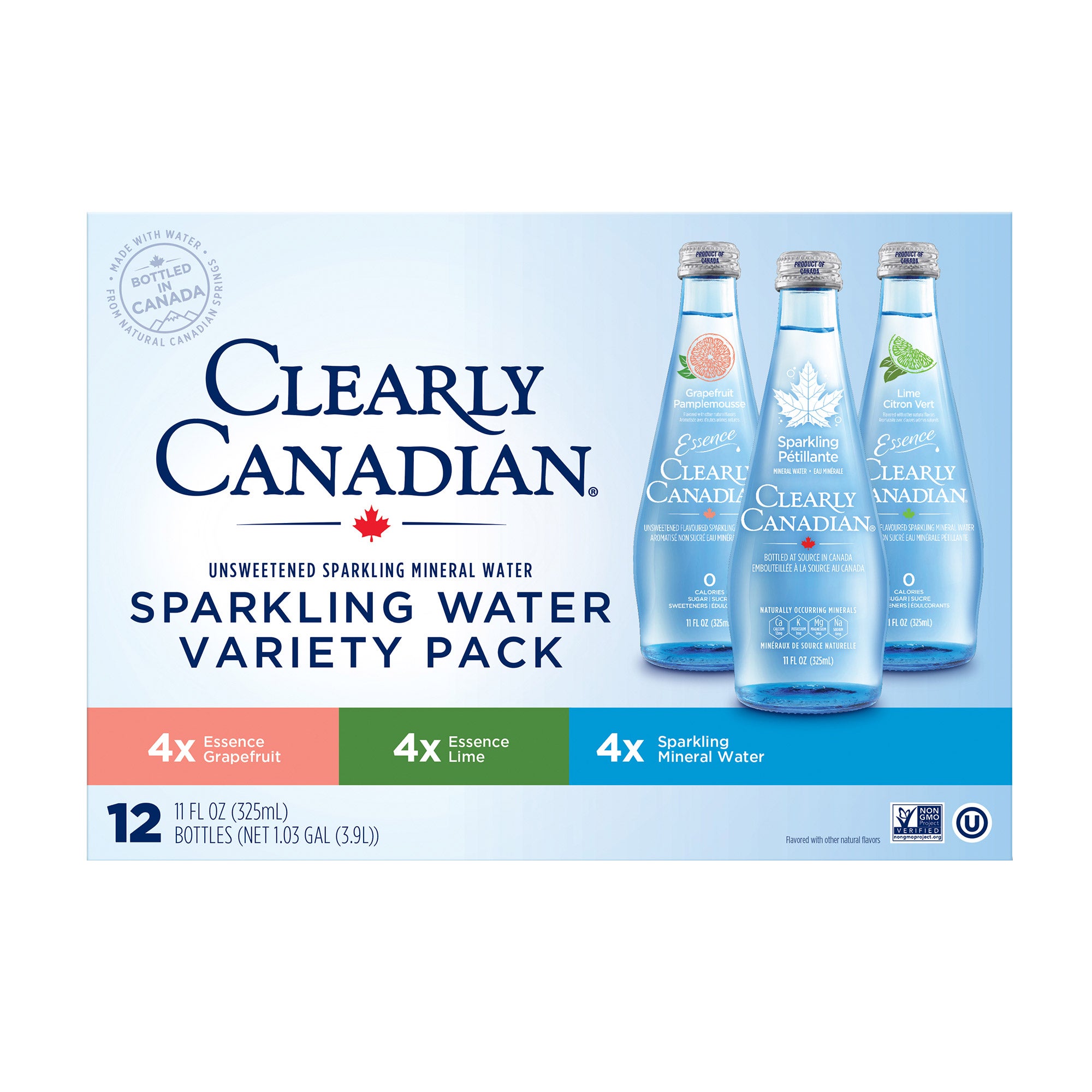 Clearly Canadian Sparkling Water Variety Pack, 12 ct / 11 oz (#2012055 ...