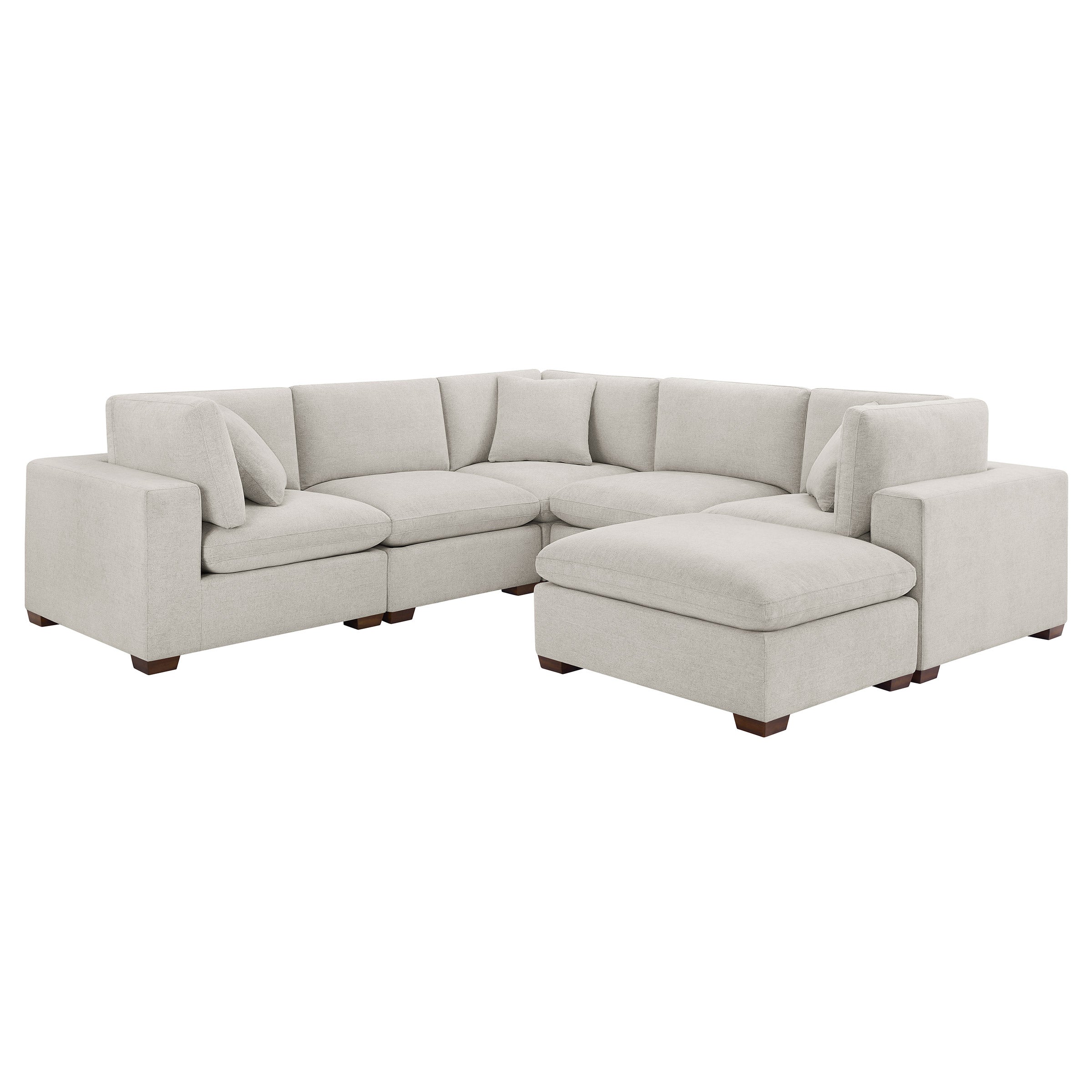 Thomasville Lowell 6 Piece Fabric Modular Sectional
